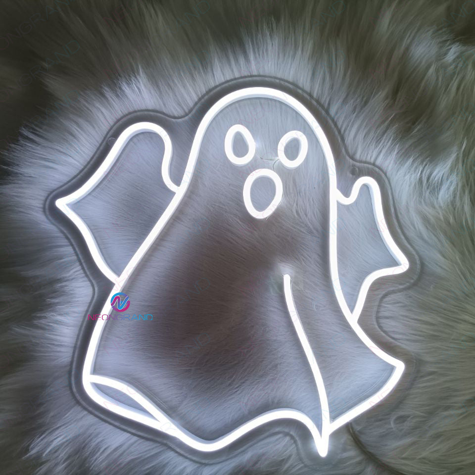 Ghost Neon Sign Halloween Led Light Neongrand