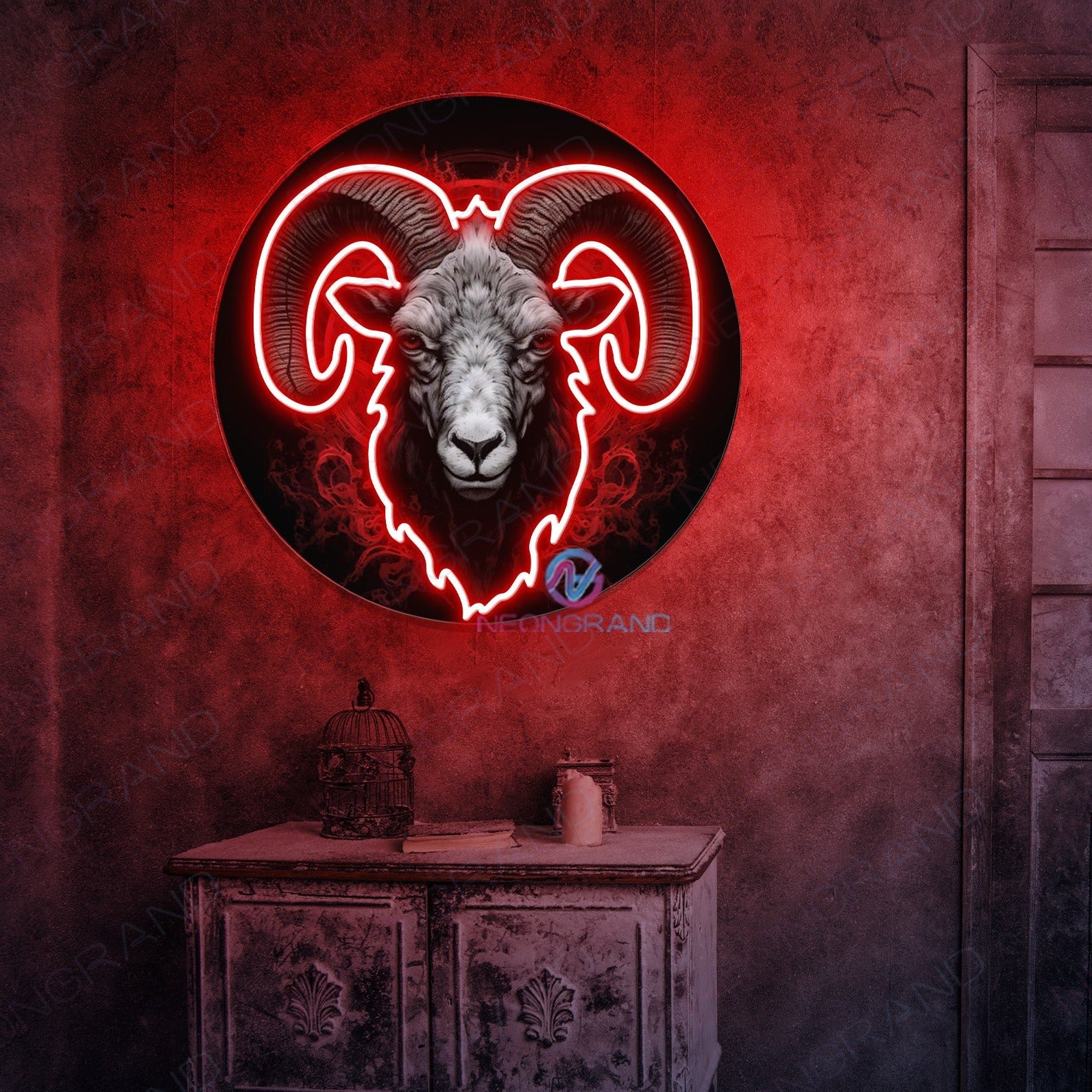 Cool Dall Sheep Neon Sign Animal Led Light - NeonGrand
