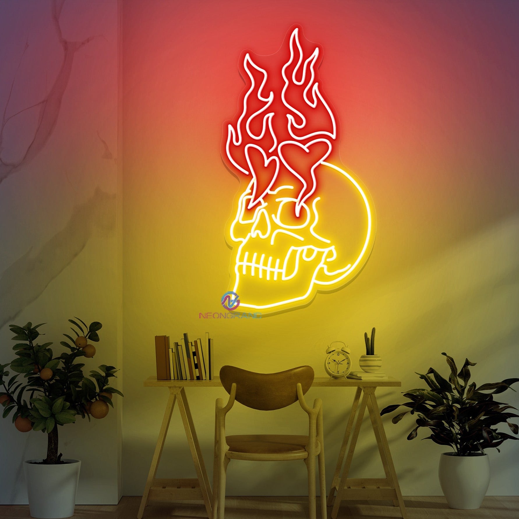 Neon Signs Skull Skeleton Halloween Led Light - NeonGrand