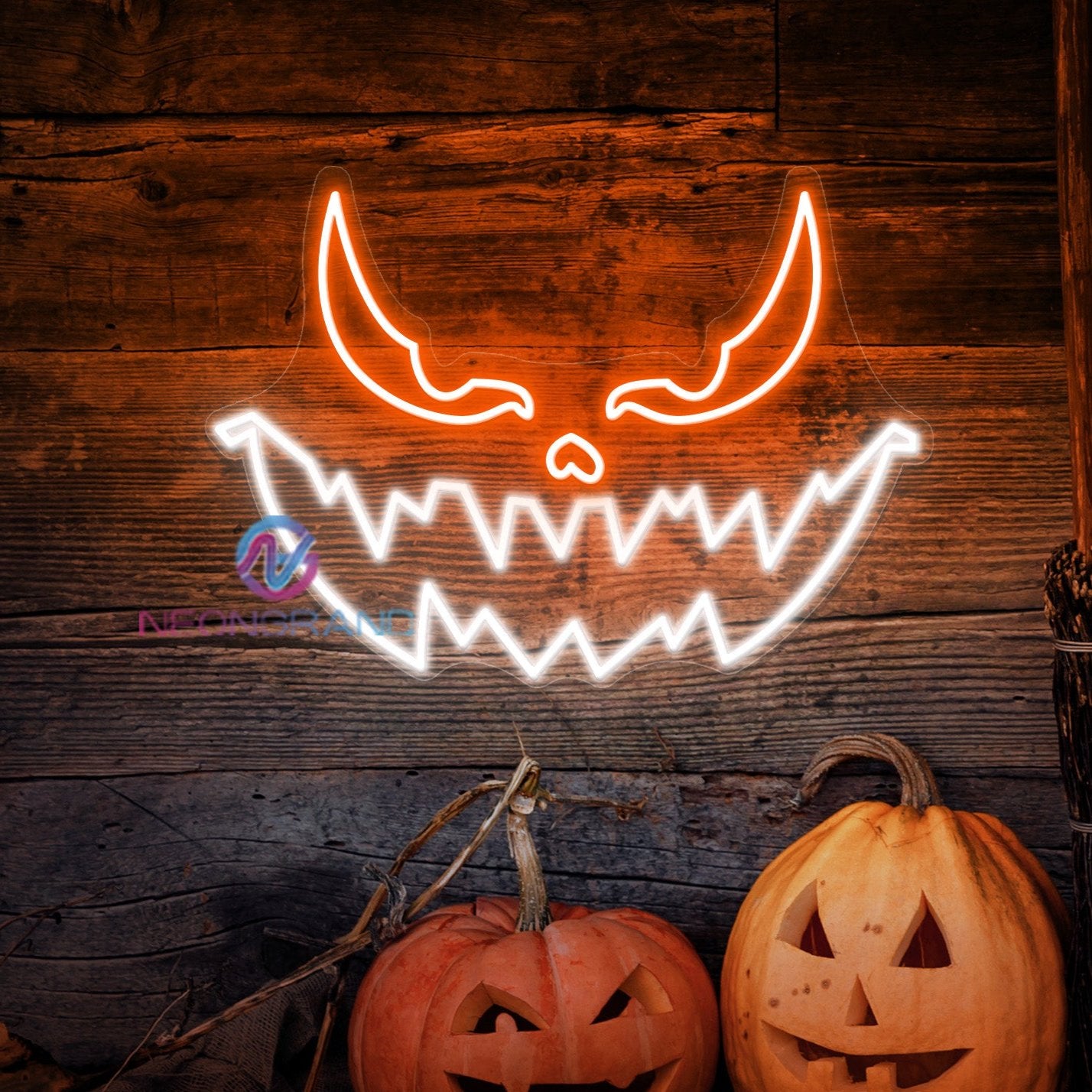Face Halloween Neon Sign Led Light - NeonGrand
