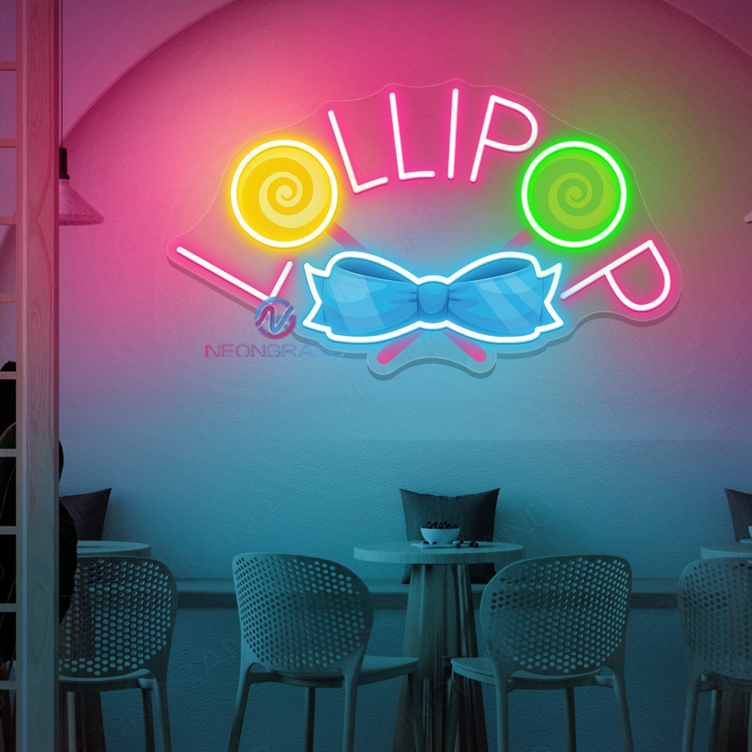 Lollipop Led Lights Sweet Neon Sign - NeonGrand