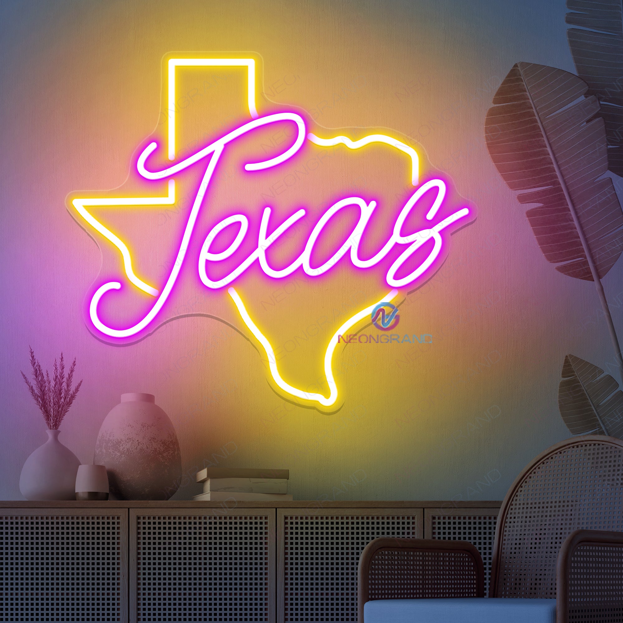 Texas State Neon Sign Man Cave Led Light - NeonGrand