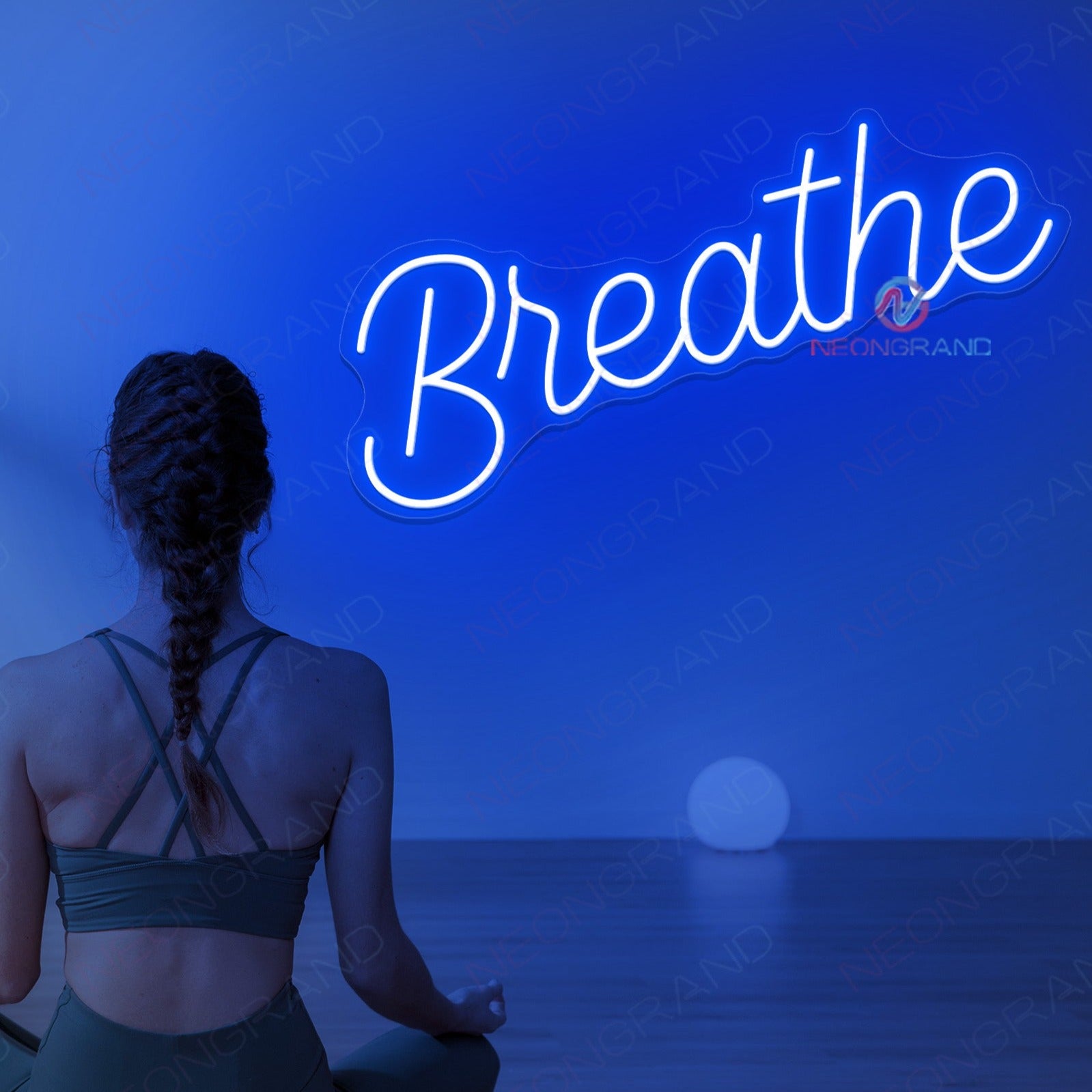 Breathe Neon Sign Yoga Gym Led Light - NeonGrand