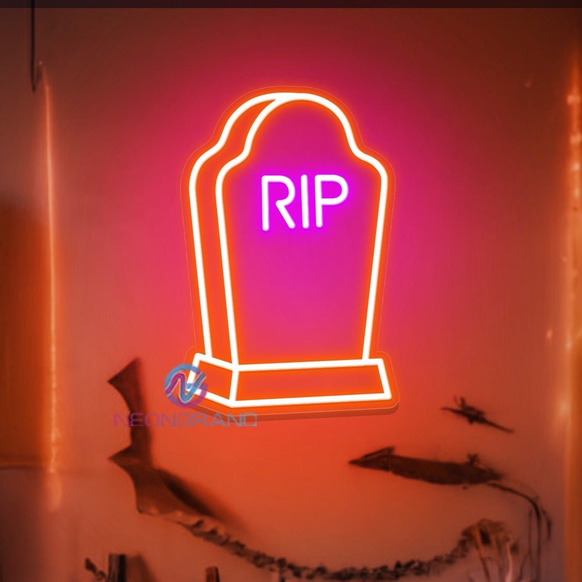 Neon Sign Graveyard Tomb Halloween Led Light - NeonGrand
