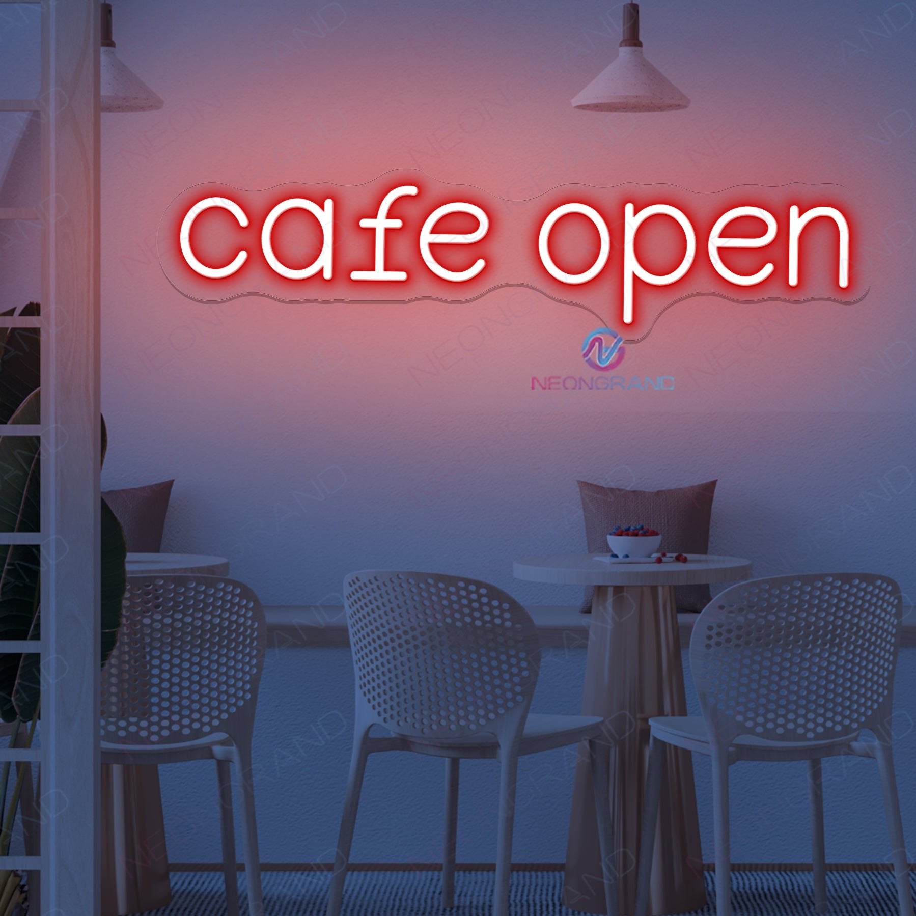 Cafe Open Neon Sign Business Led Light - NeonGrand