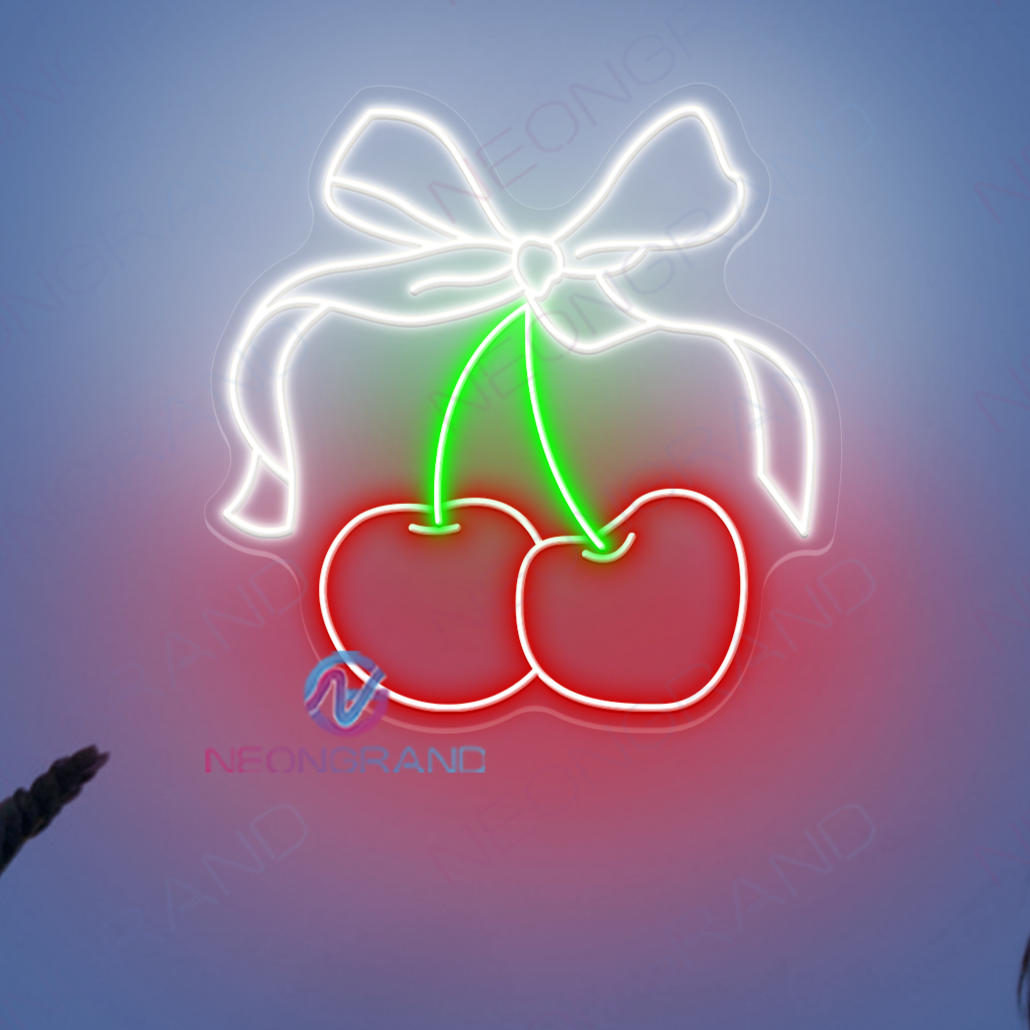 Cherry Neon Sign Cottage Girl Led Light - NeonGrand
