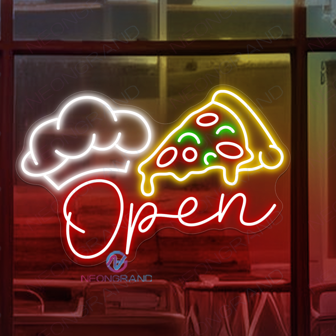 Pizza Open Neon Sign Restaurant Led Light - NeonGrand