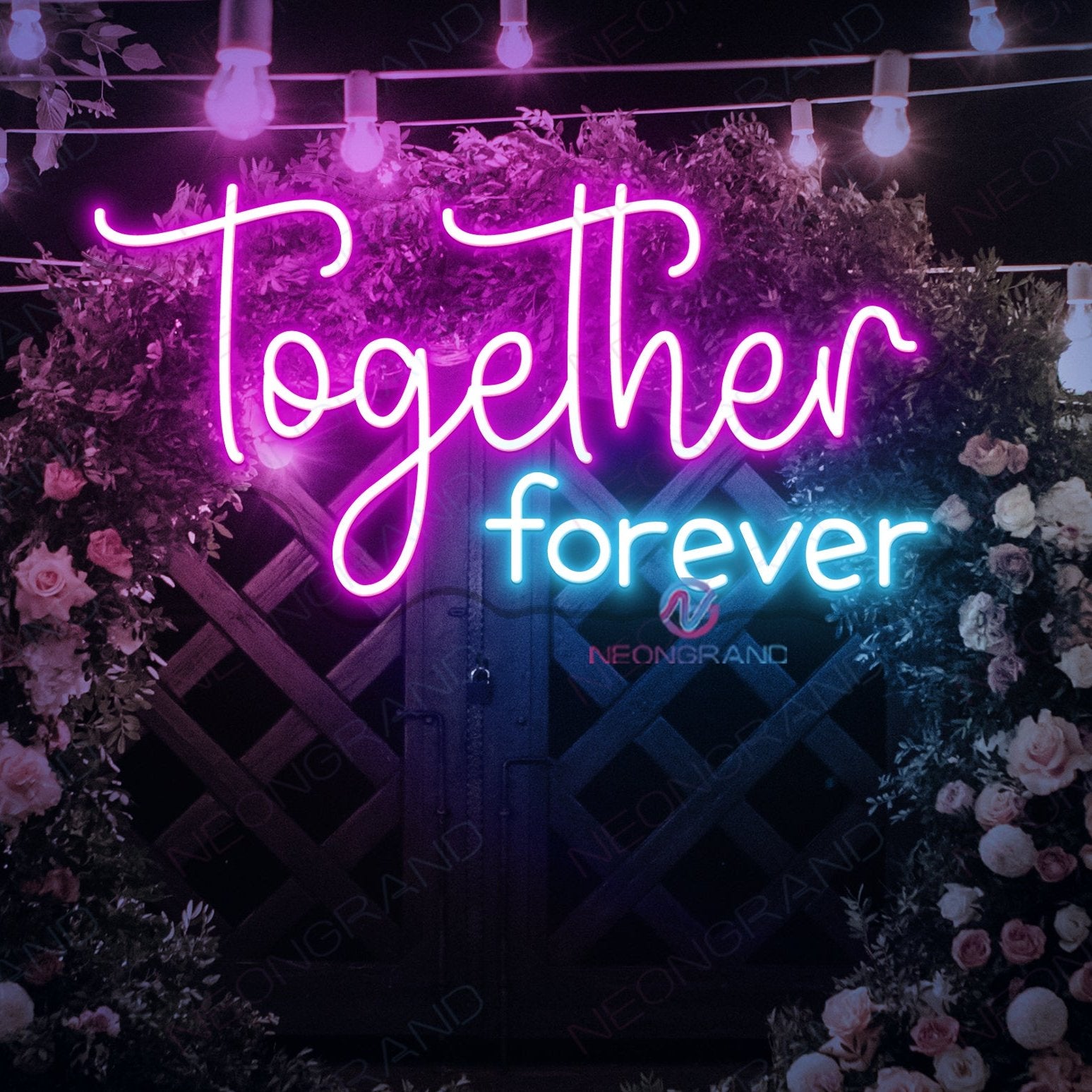 Together Forever Neon Sign Wedding Led Lights - NeonGrand