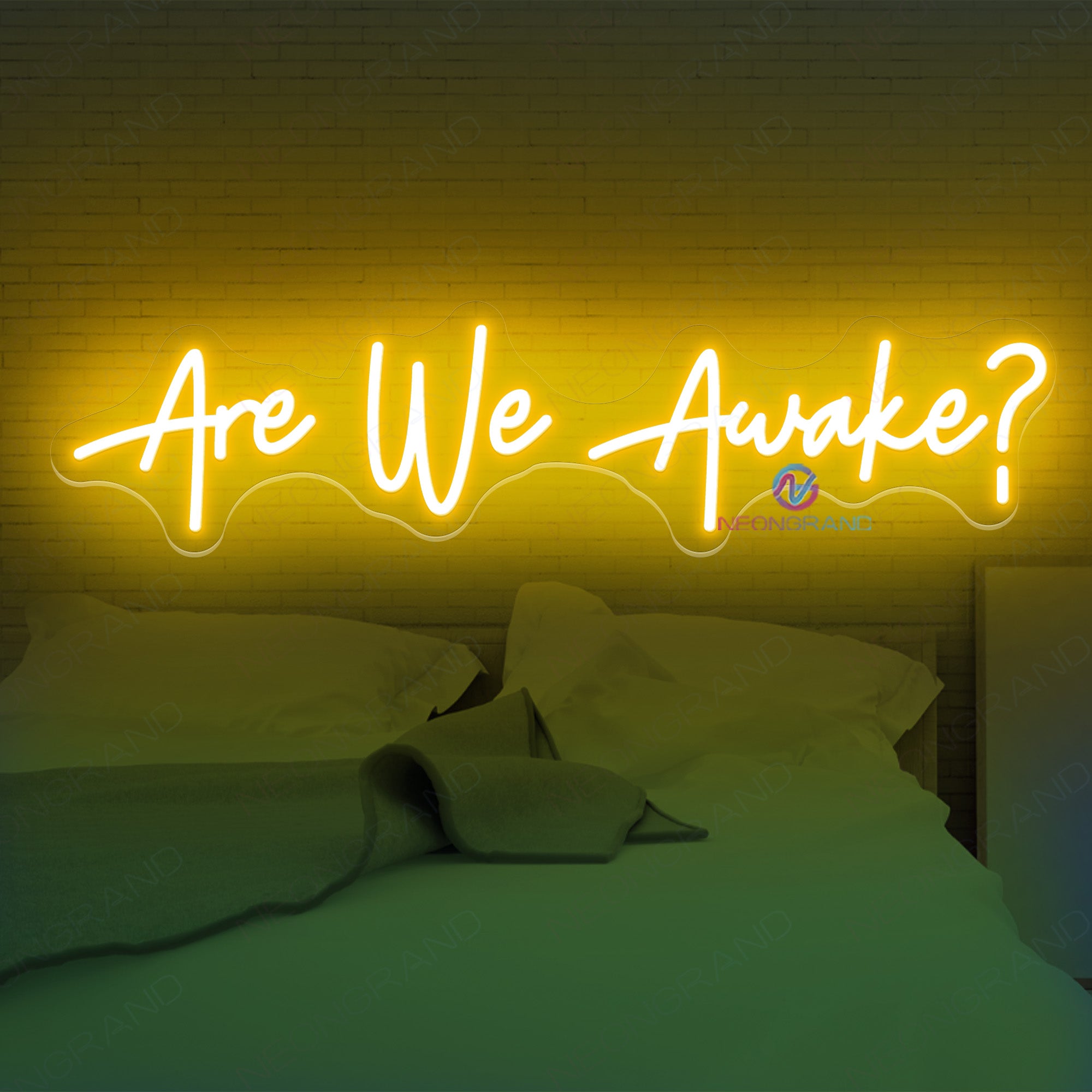 Neon Word Sign Are We Awake Led Light - NeonGrand