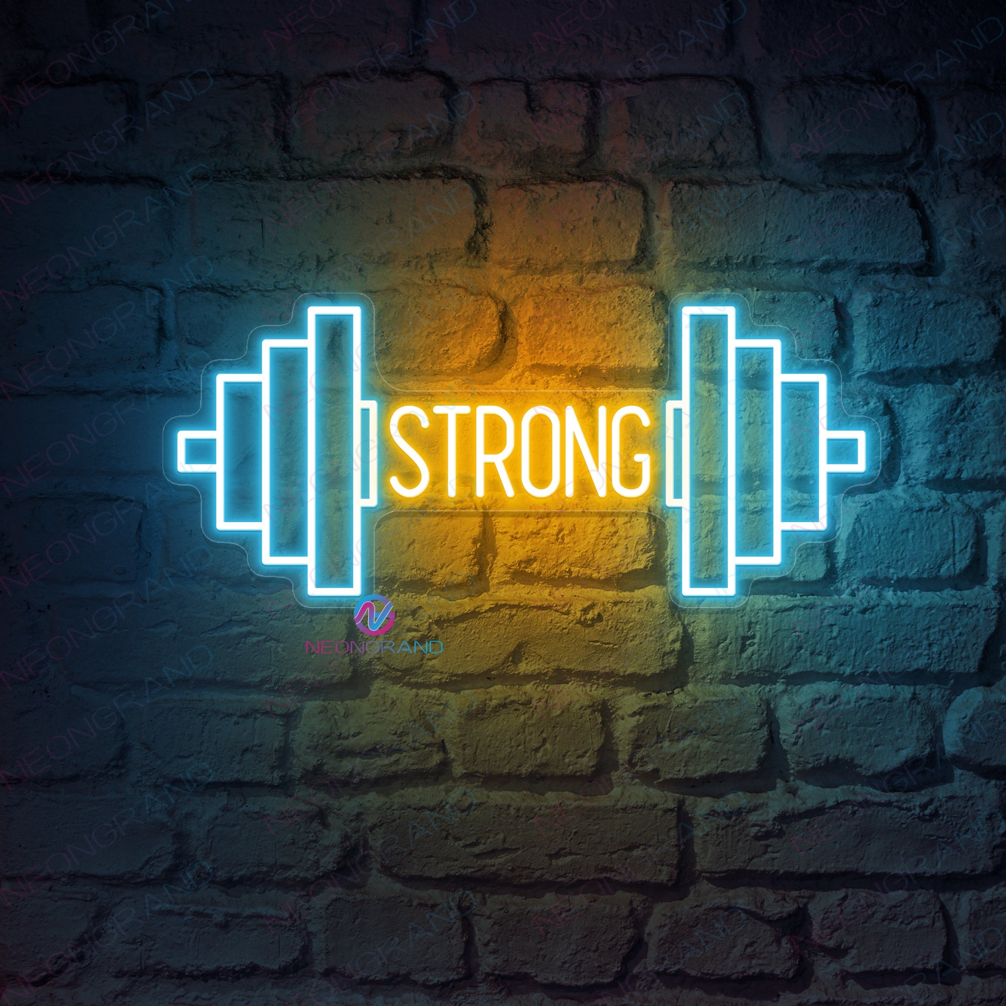 Barbell Neon Sign Gym Led Light - NeonGrand