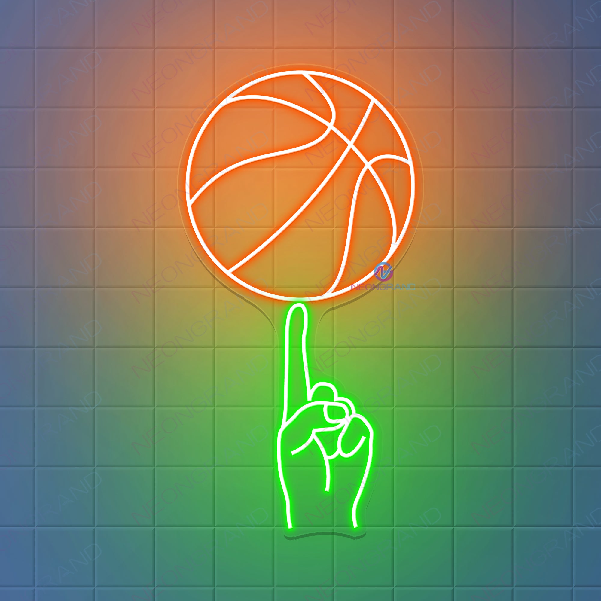Basketball Neon Sign Game Room Led Light - NeonGrand
