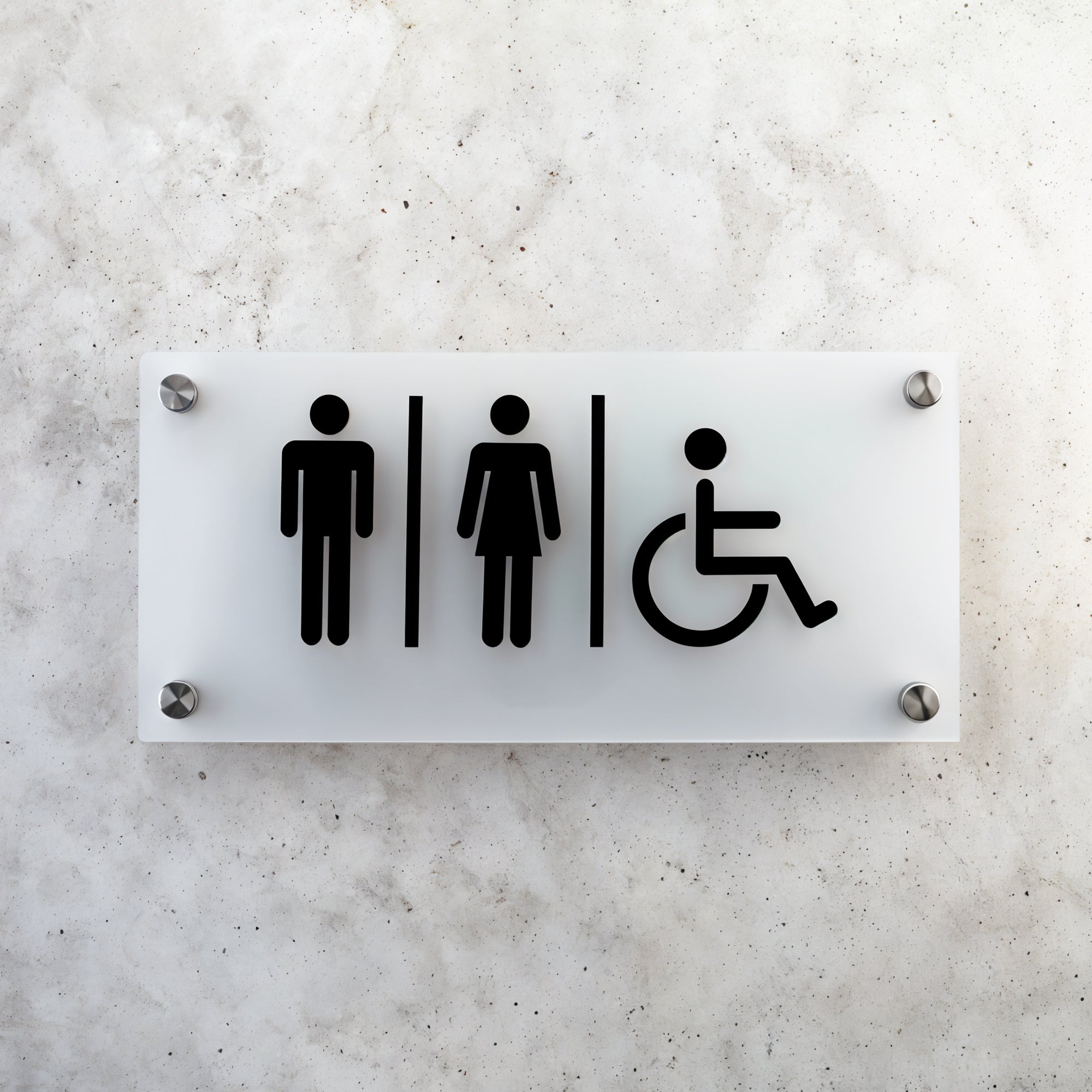 Bathroom Sign Office Sign For Restroom - NeonGrand