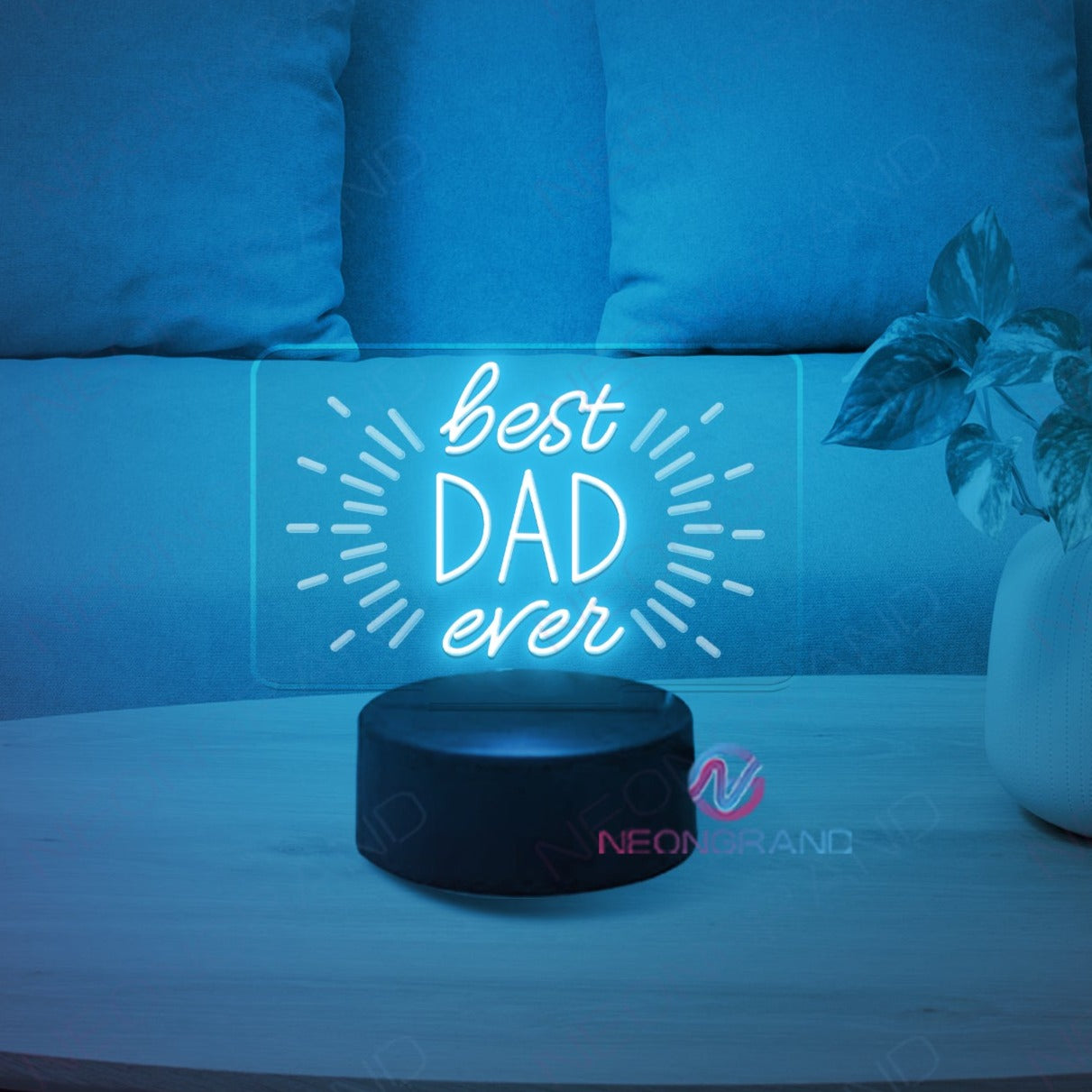 Best Dad Ever Neon Sign Led Light For Father - NeonGrand