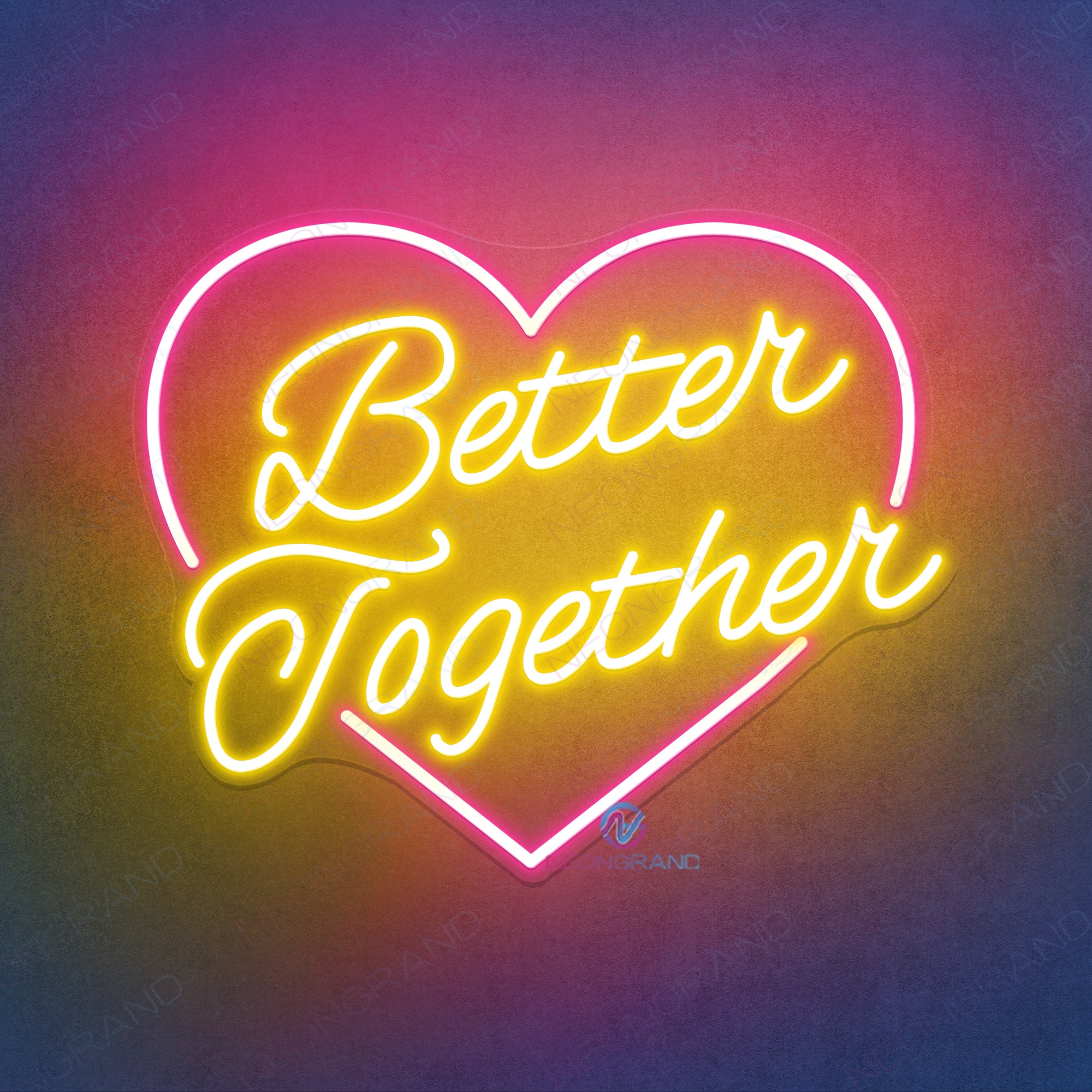 Better Together Neon Sign Led Light For Wedding - NeonGrand