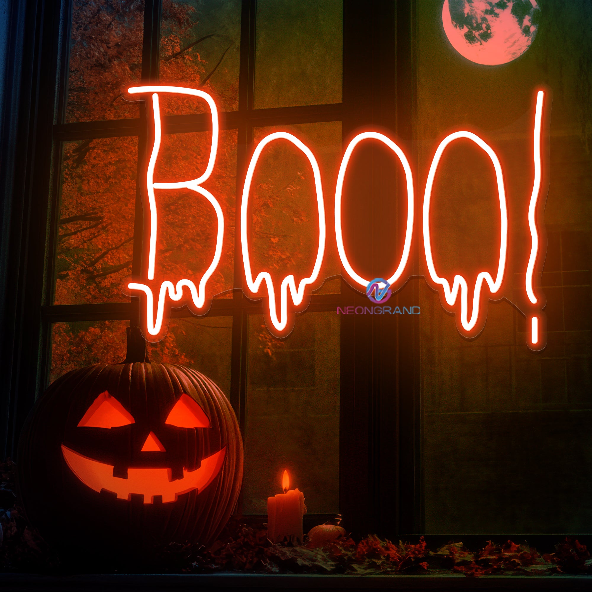 Boo Neon Sign Halloween Led Light - NeonGrand