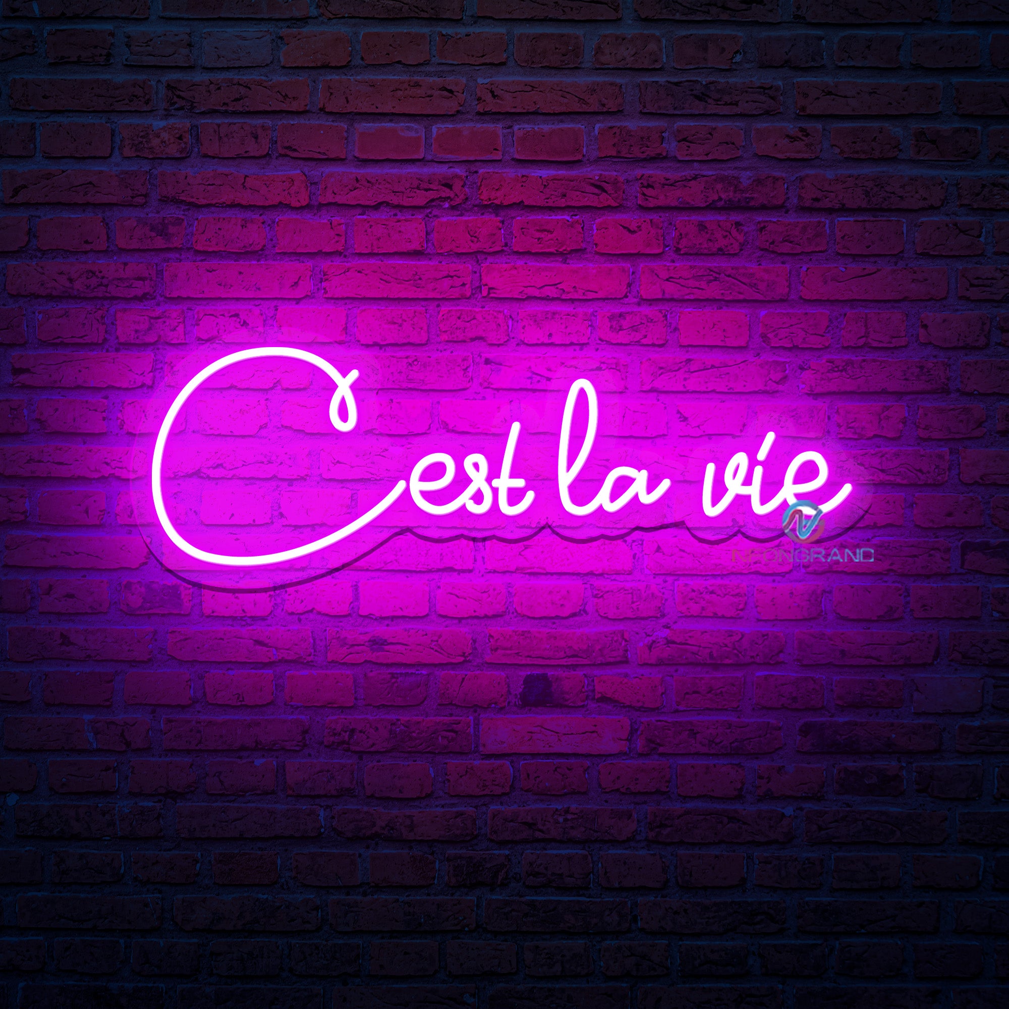 Led Word Lights C'est La Vie Neon Sign - NeonGrand