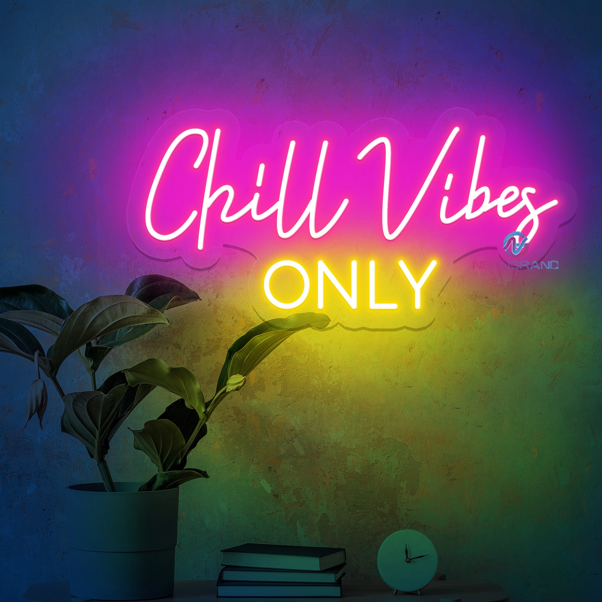 Led Word Lights Chill Vibes Only Neon Sign - NeoGrand – NeonGrand