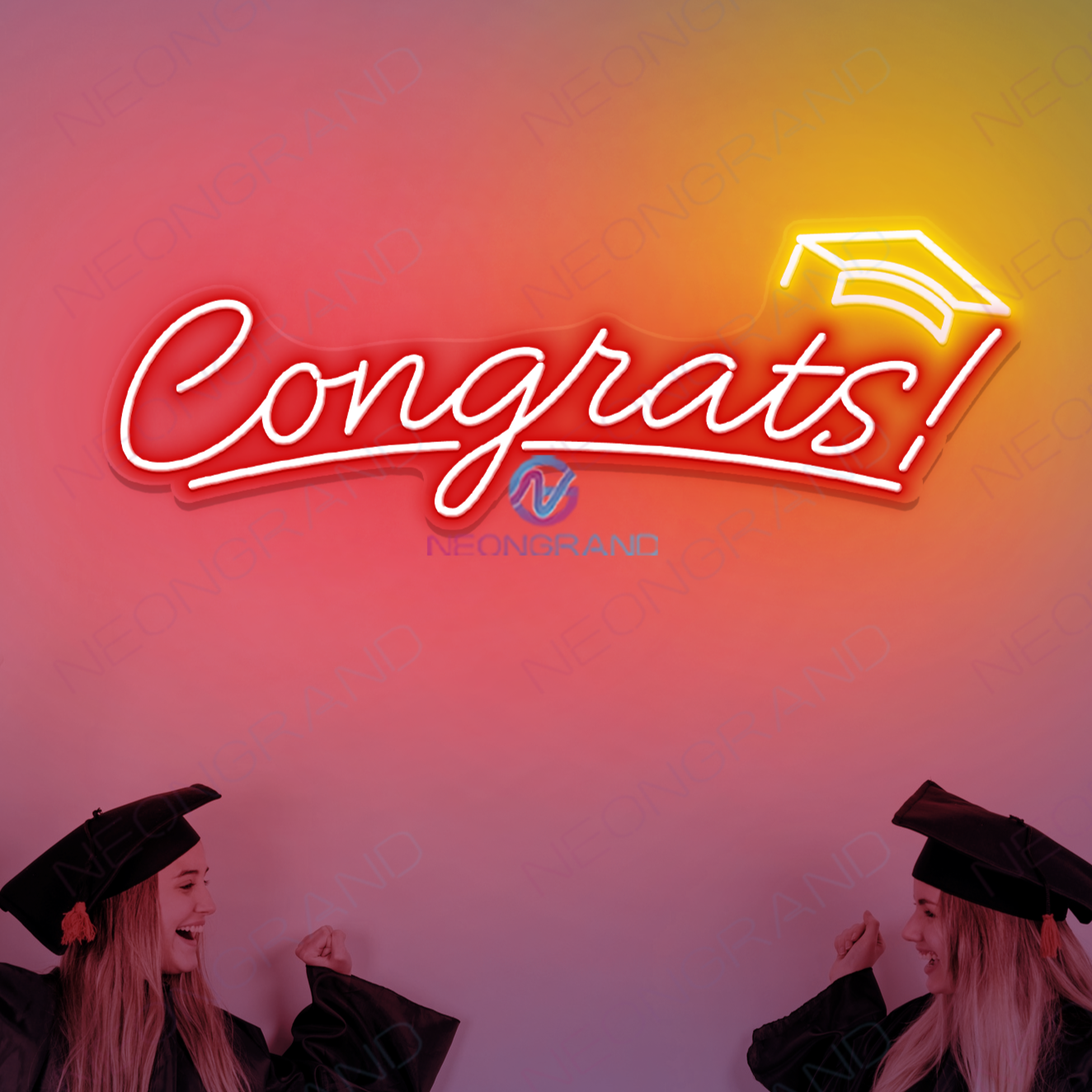 Congrats Neon Sign Congratulations LED Light - NeonGrand
