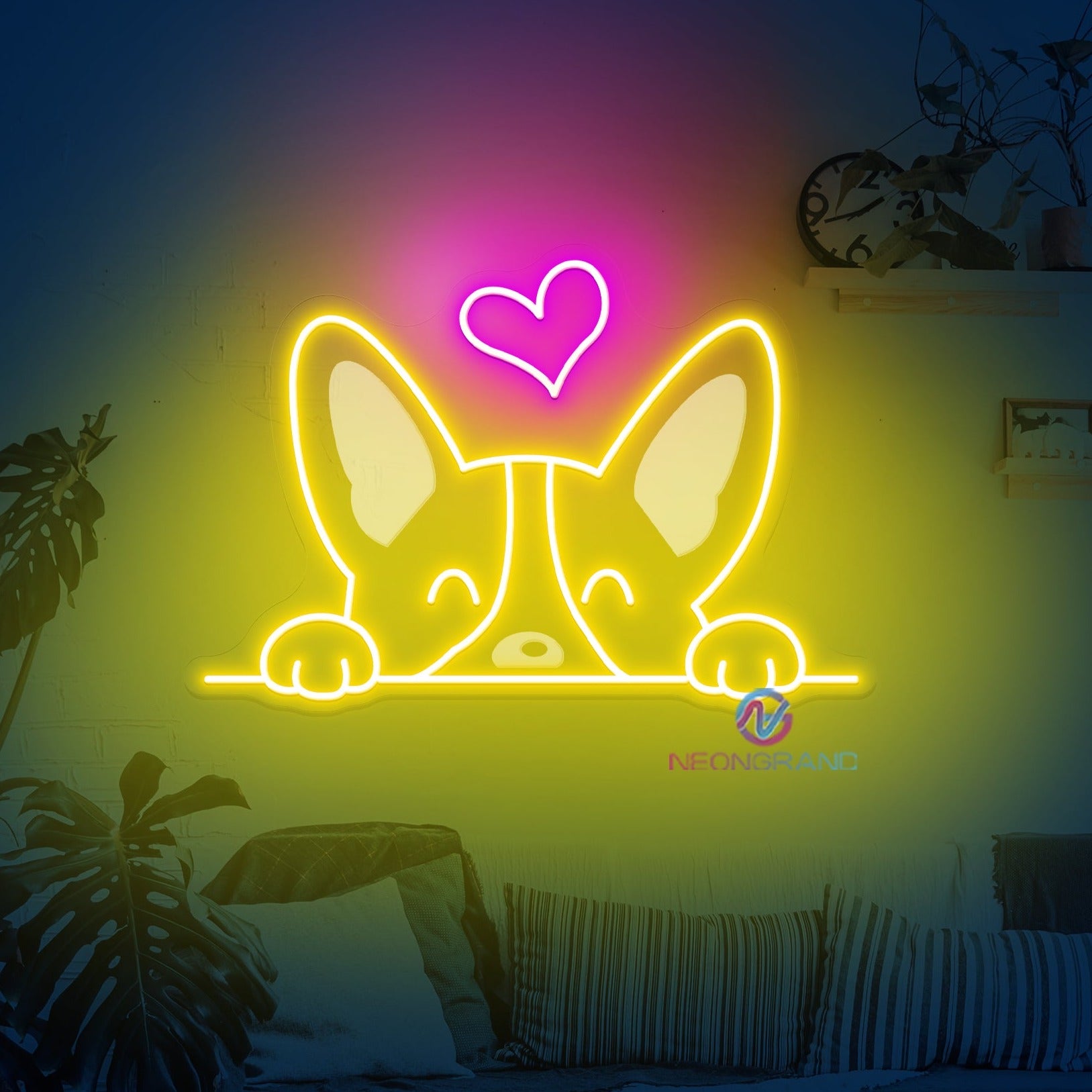 Corgi Neon Sign Cool Dog Led Light - NeonGrand