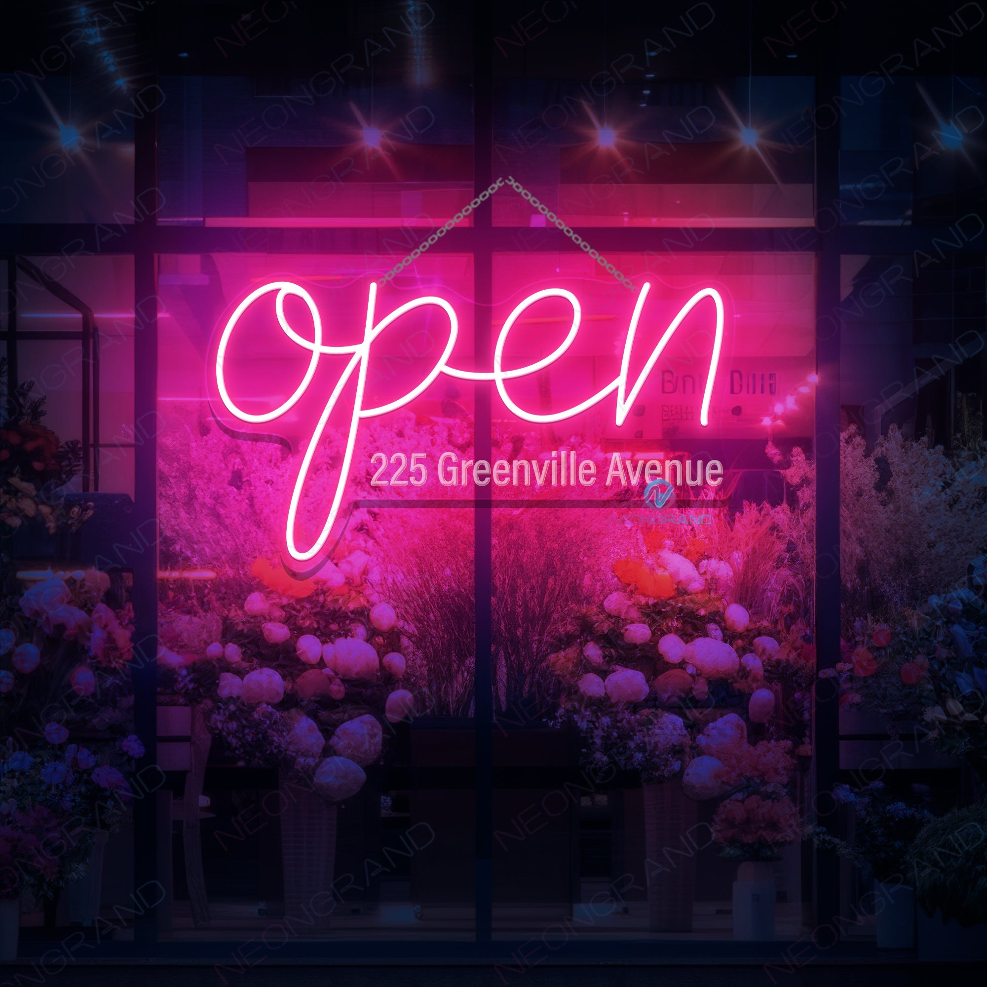Custom Neon Open Sign House Number Led Light - NeonGrand