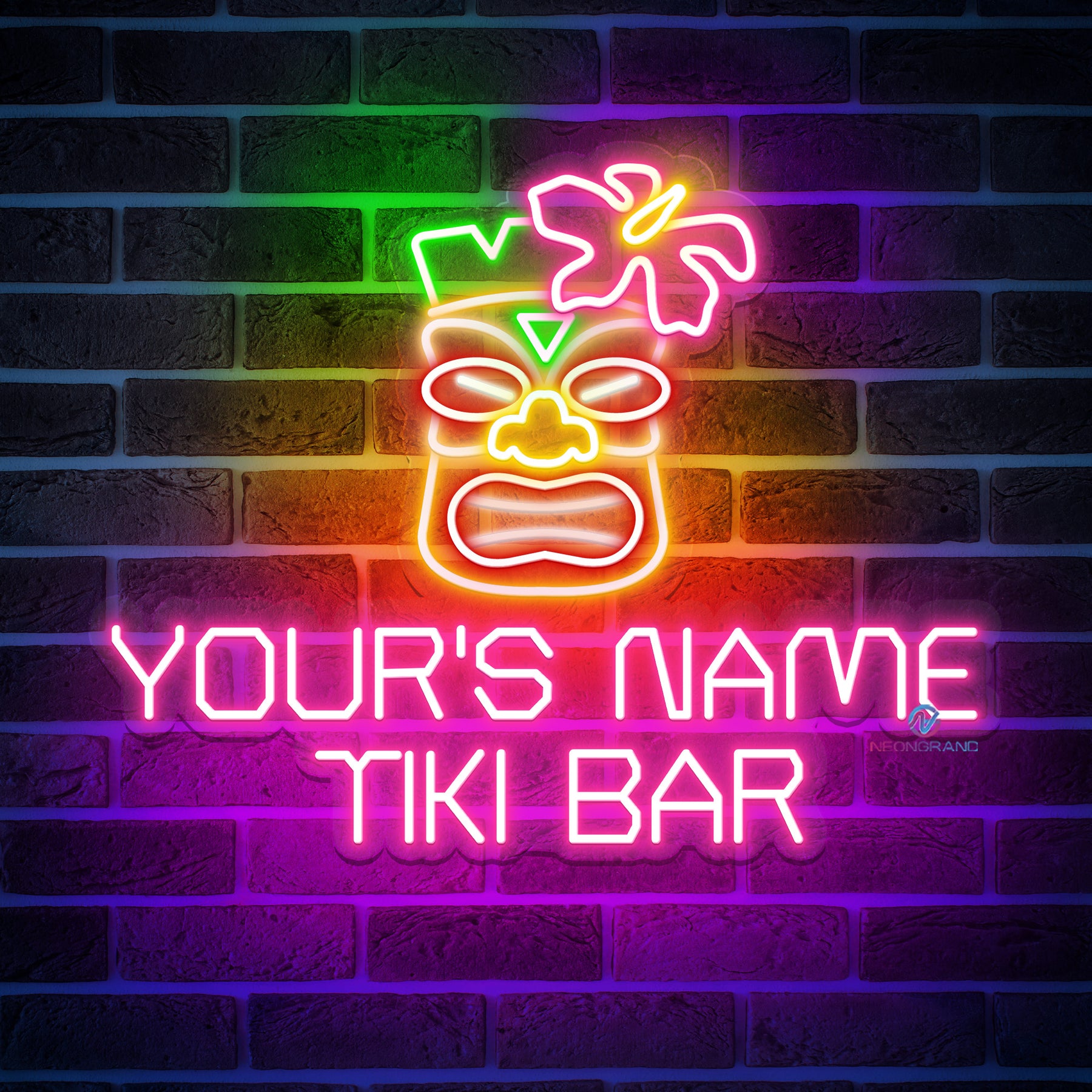 Custom Tiki Bar Neon Sign Personalized Led Light - NeonGrand