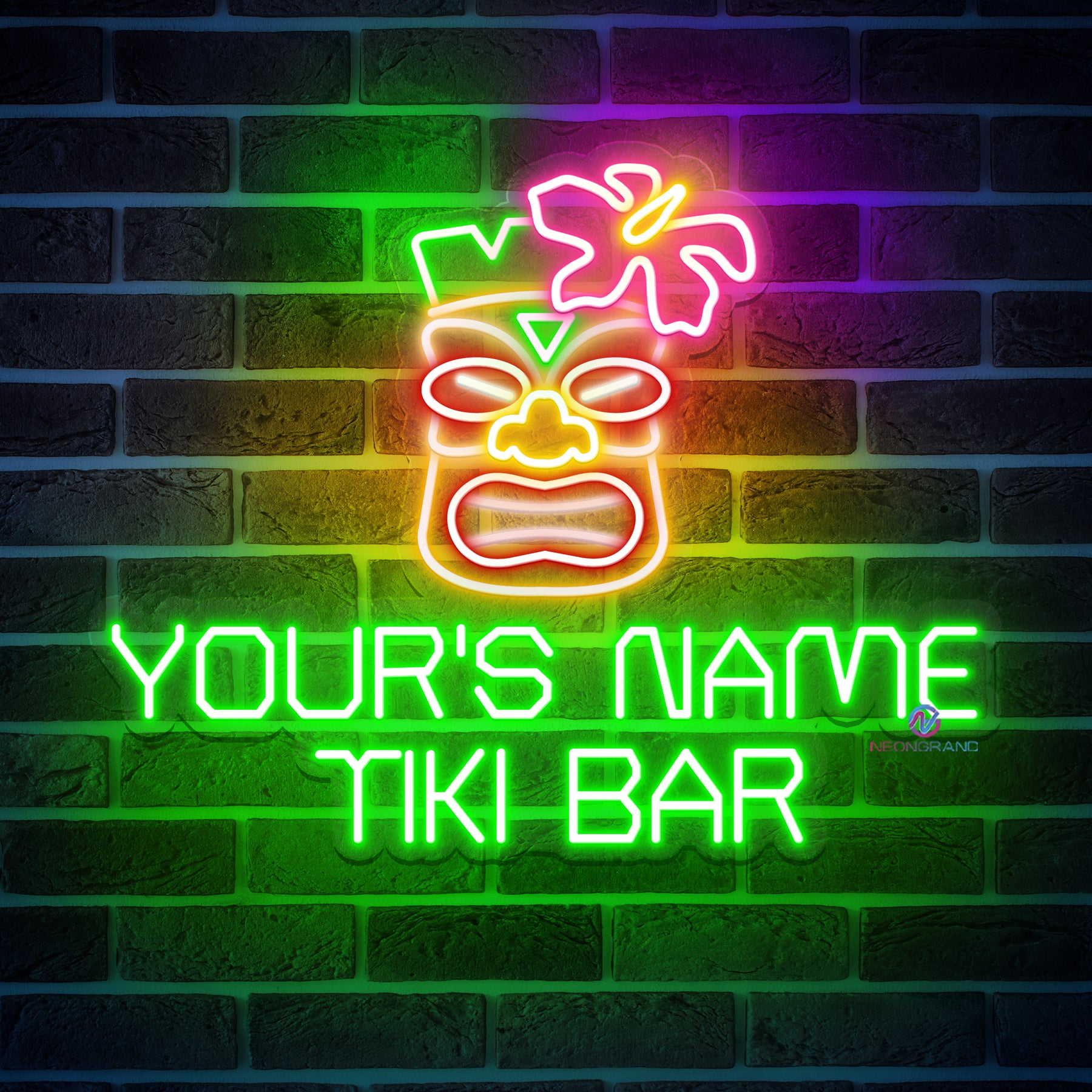Custom Tiki Bar Neon Sign Personalized Led Light - NeonGrand