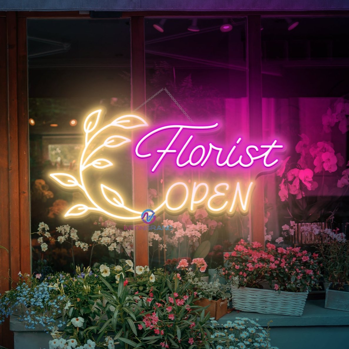Florist Open Neon Sign Storefront LED Light - NeonGrand
