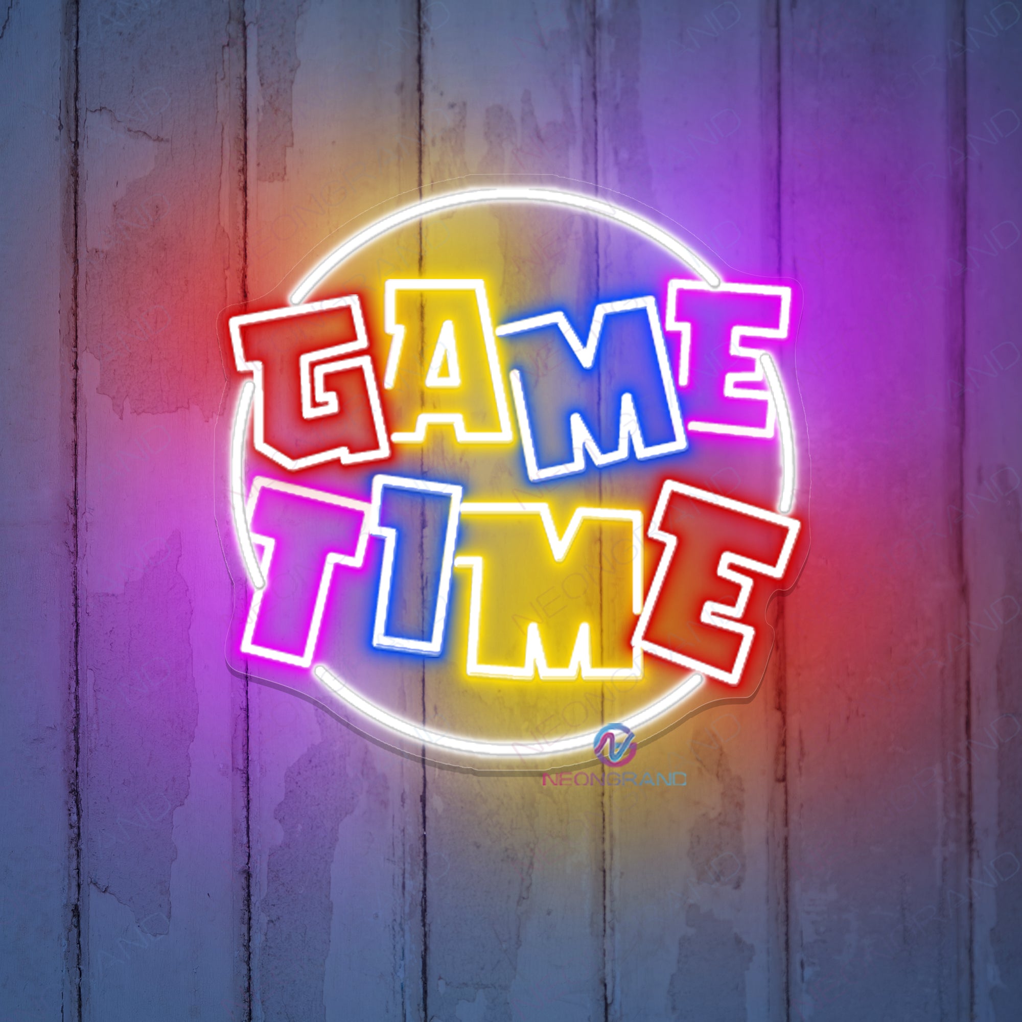 Game Time Neon Sign Gaming Room Led Light - NeonGrand