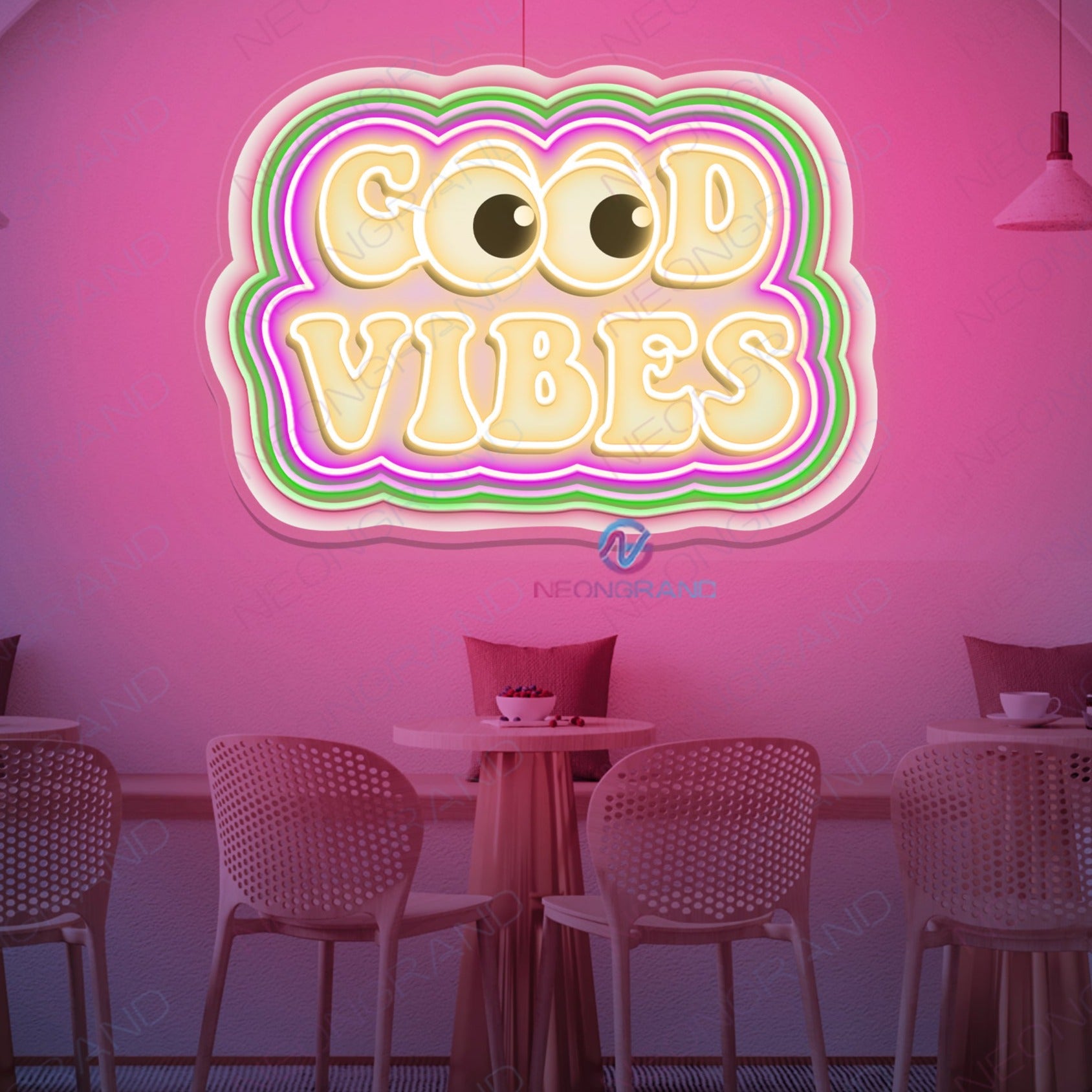 Good Vibes Neon Sign Inspirational Led Light - NeonGrand