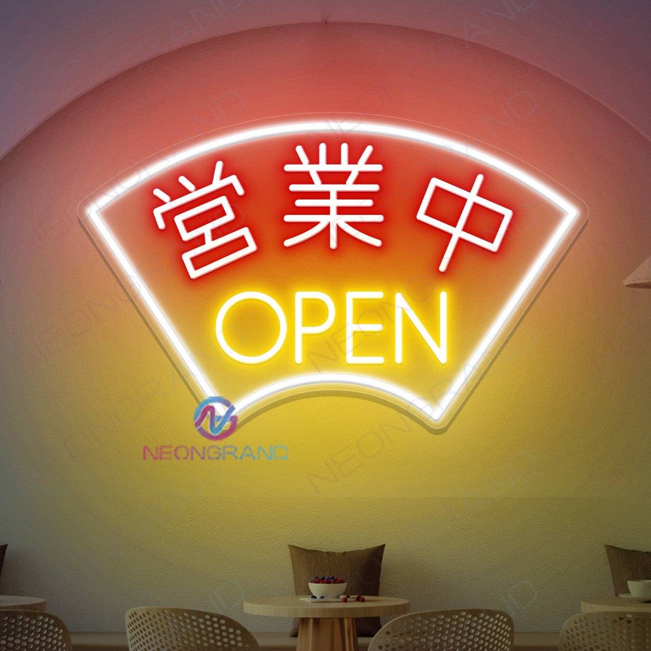 Japanese Open Neon Sign Business Led Light - NeonGrand
