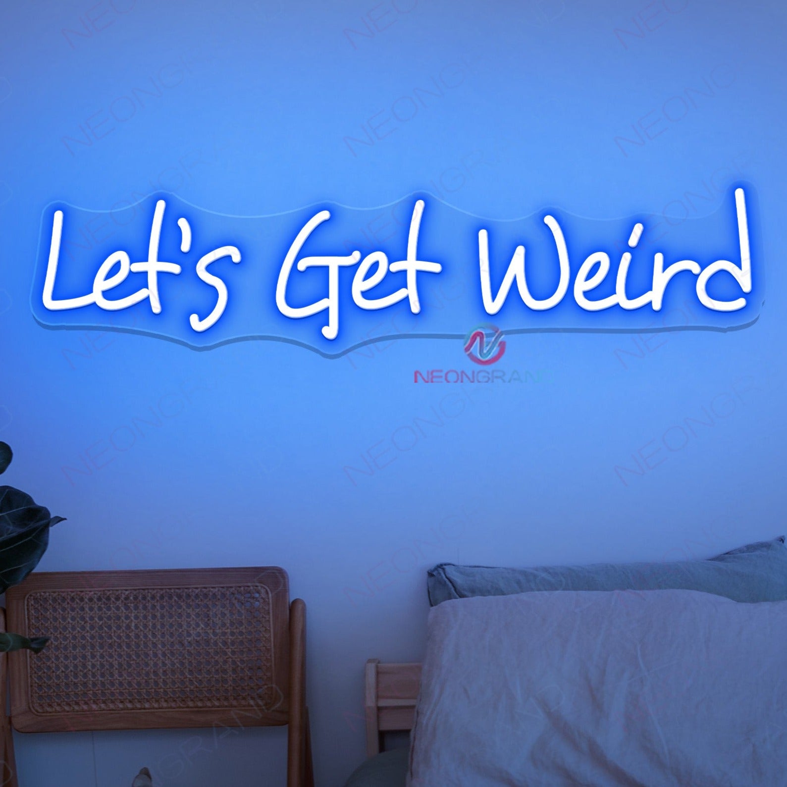 Let'S Get Weird Neon Sign Led Light - NeonGrand