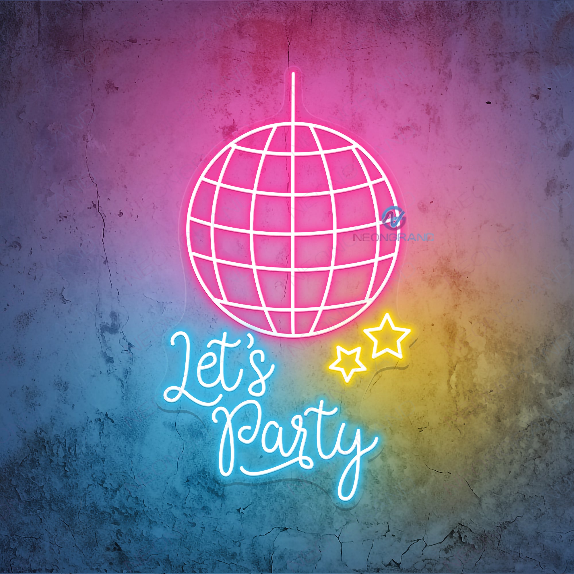 Neon Let's Party Sign For Parties Led Light - NeonGrand