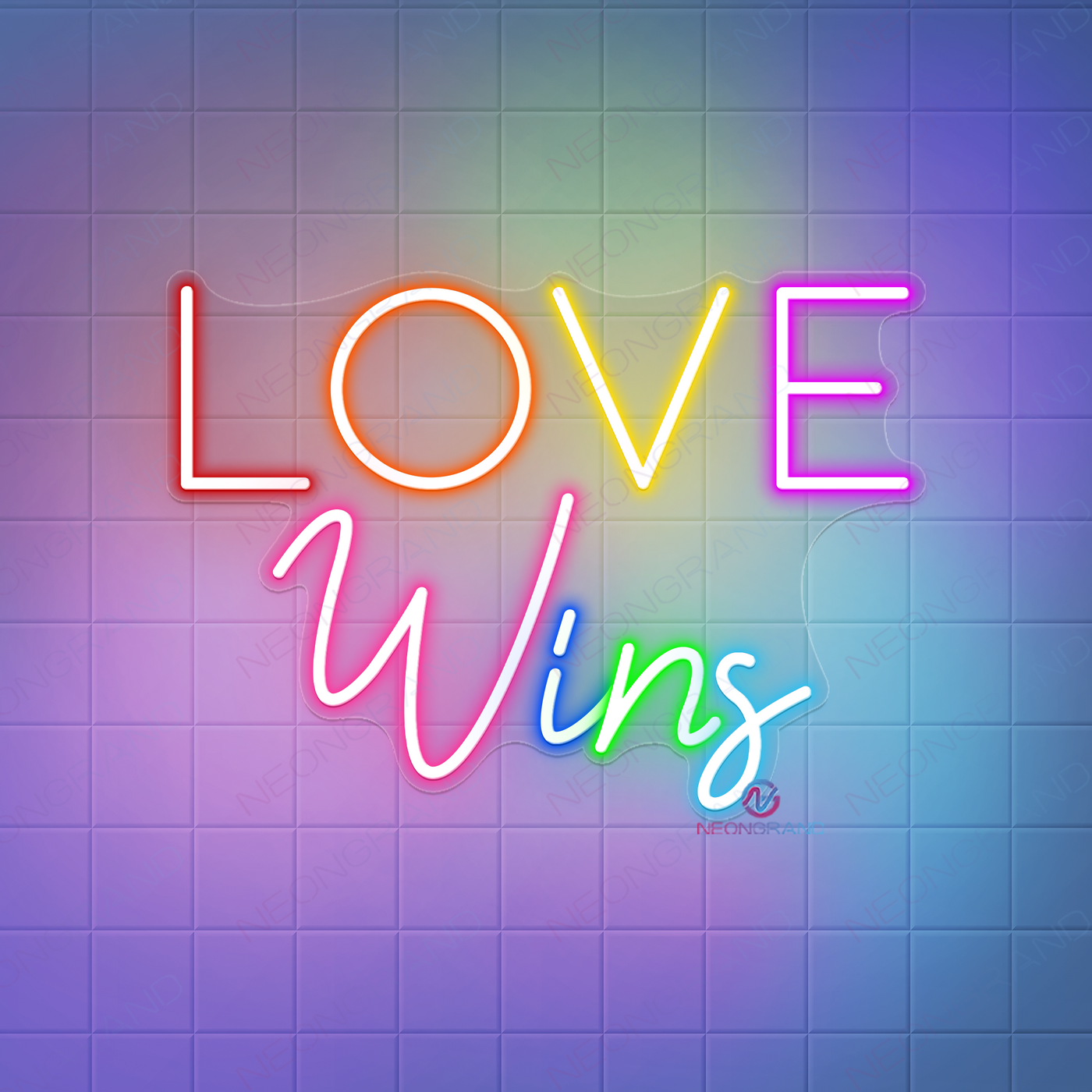 Love Wins Neon Sign LGBT Led Light - NeonGrand