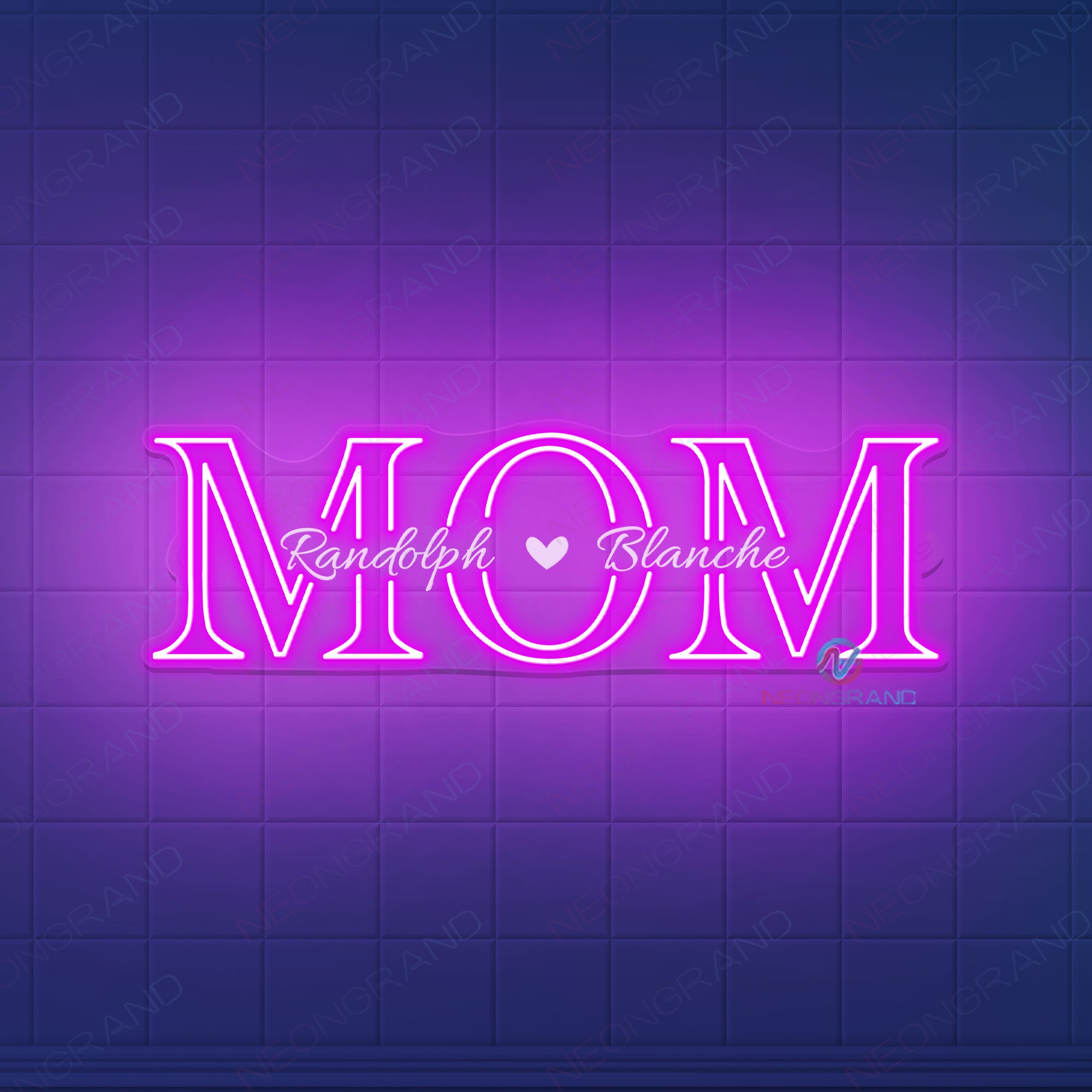Custom Childs' Name Neon Sign Mom Led Light - NeonGrand