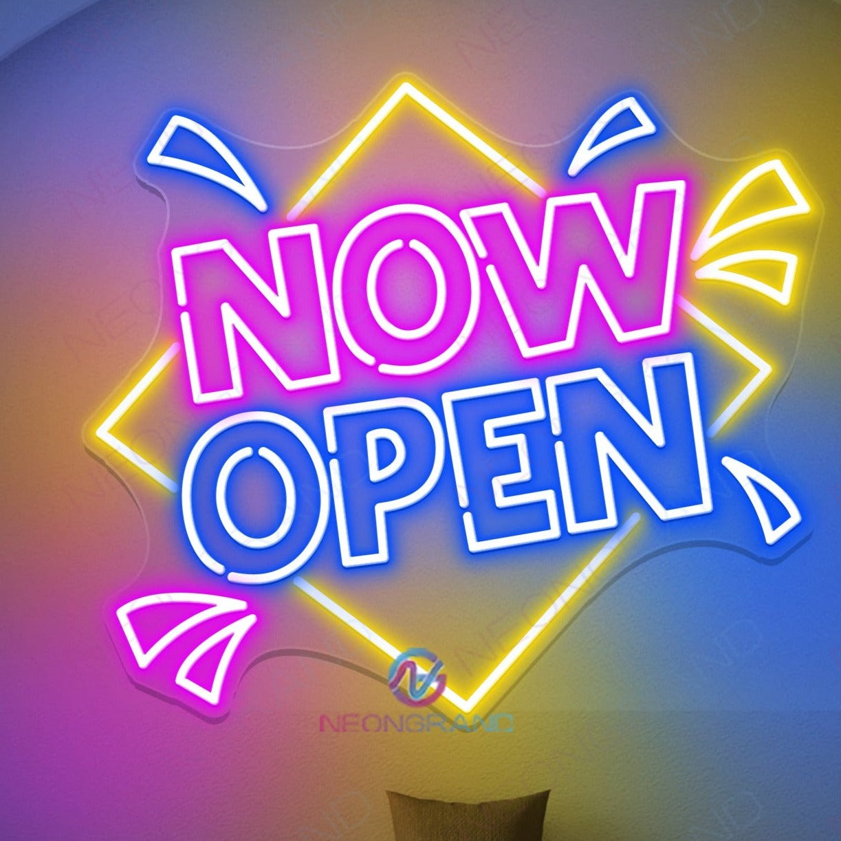Neon Now Open Sign Storefront Led Light - NeonGrand