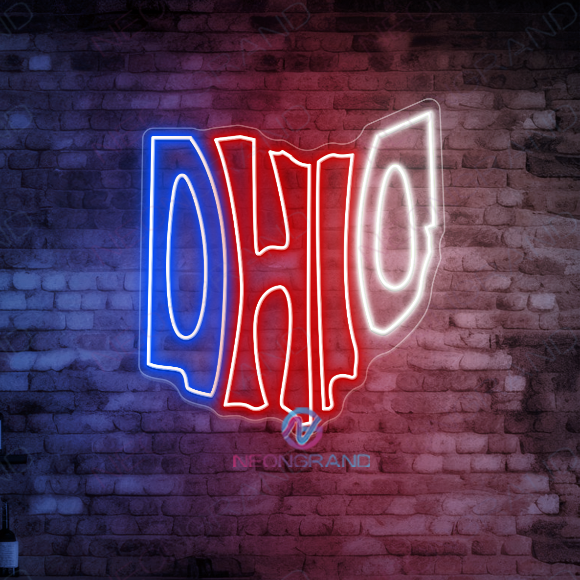 Ohio State Neon Sign Man Cave LED Light For Bar - NeonGrand