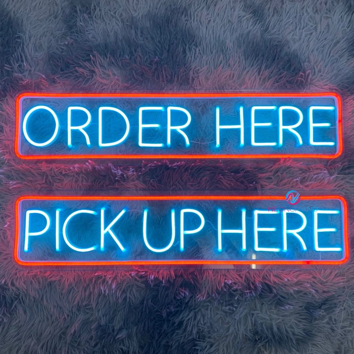 Order Here Neon Sign Pick Up Here Business Led Light - NeonGrand