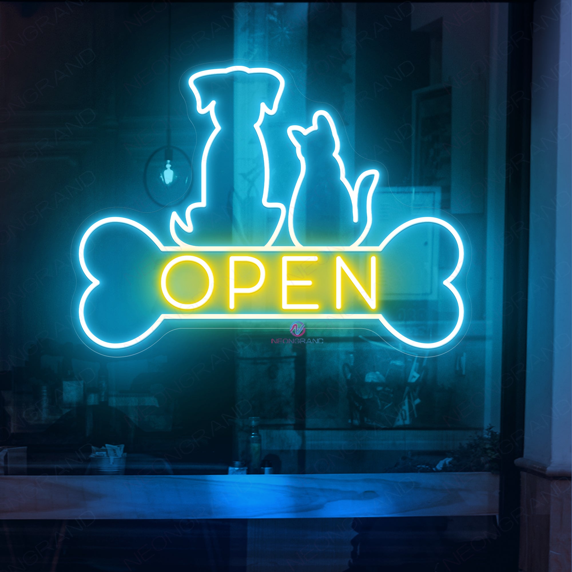 Open Neon Sign For Pet Shop Business Led Light - NeonGrand