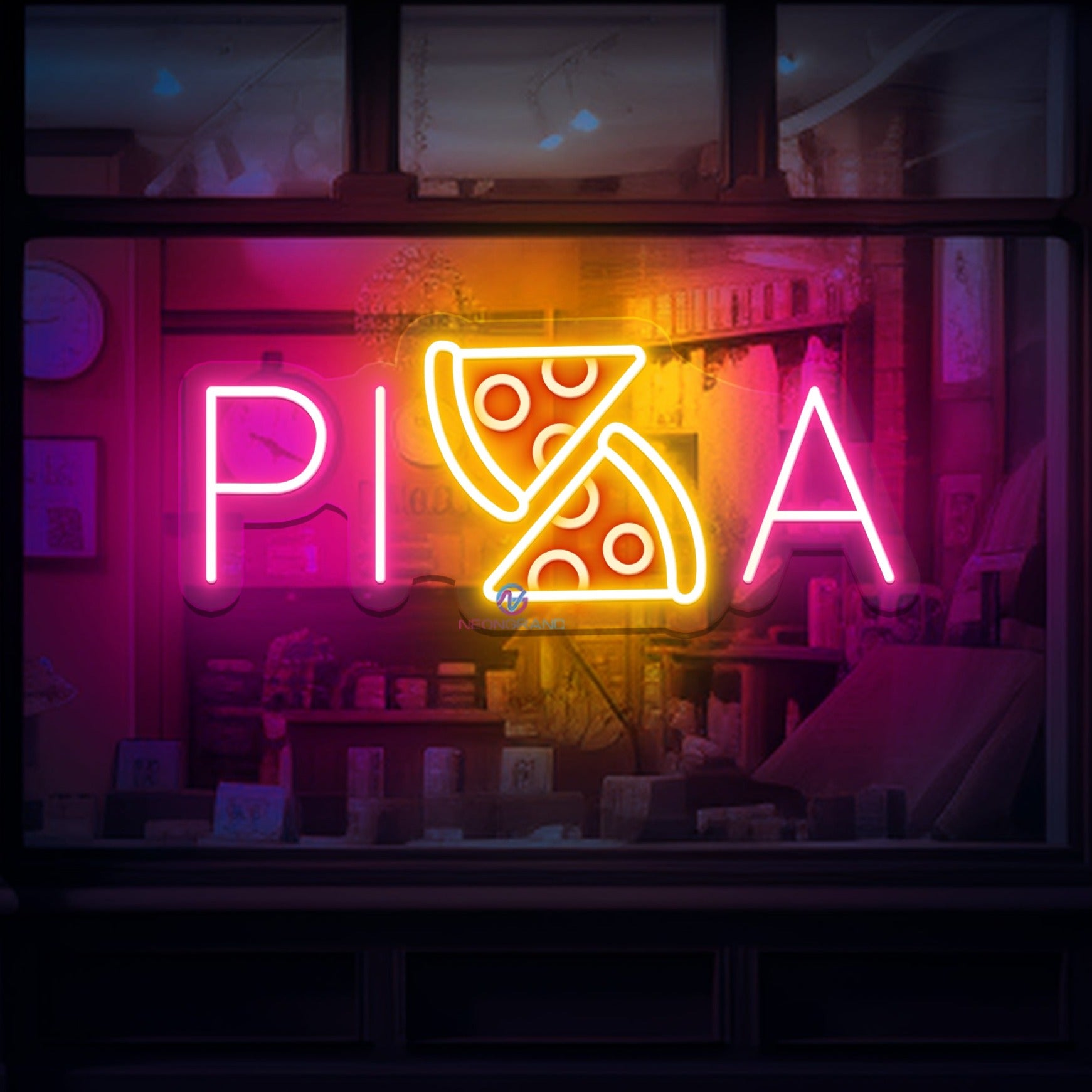 Pizza Neon Sign Restaurant Led Light - NeonGrand