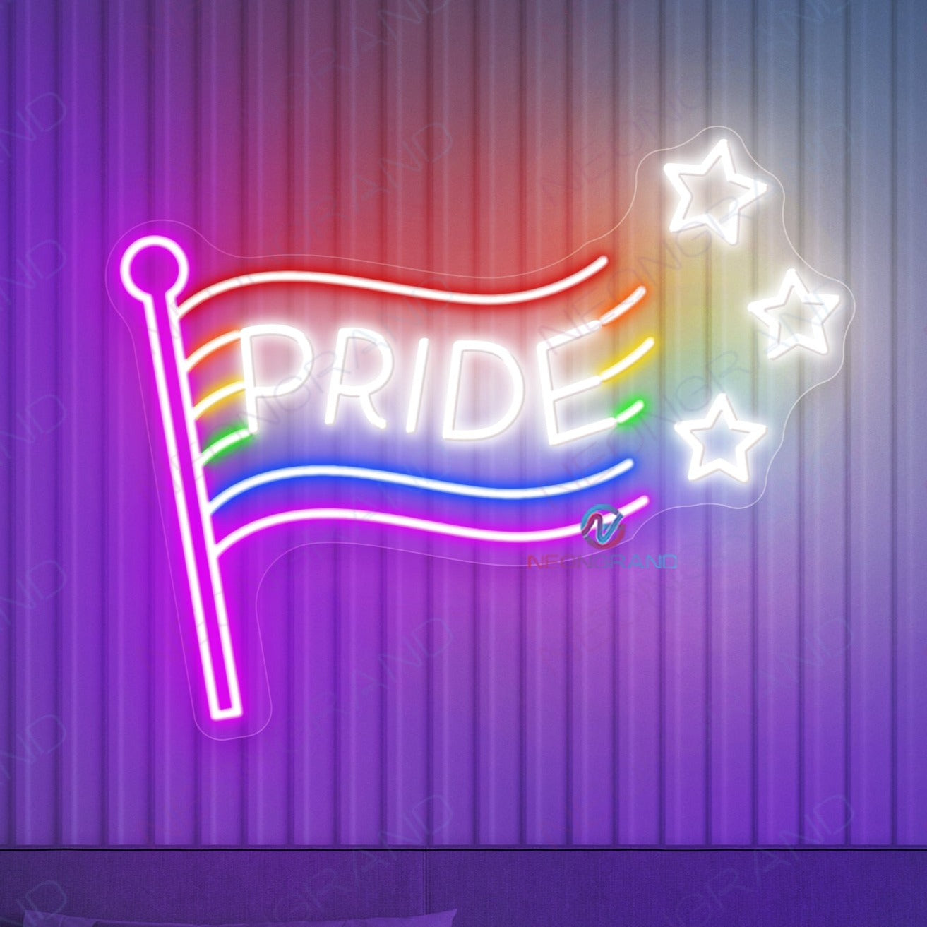 LGBT Neon Sign Pride Flag Led Light - NeonGrand