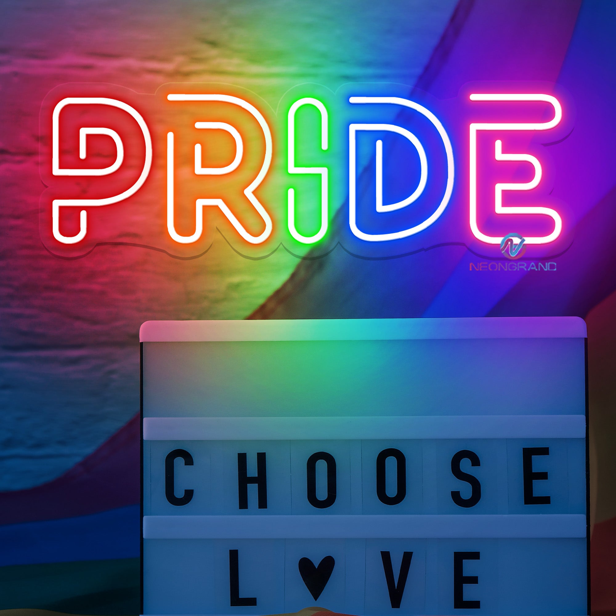 Pride Neon Sign Led Light, Pride LGBT Neon Signs - NeonGrand