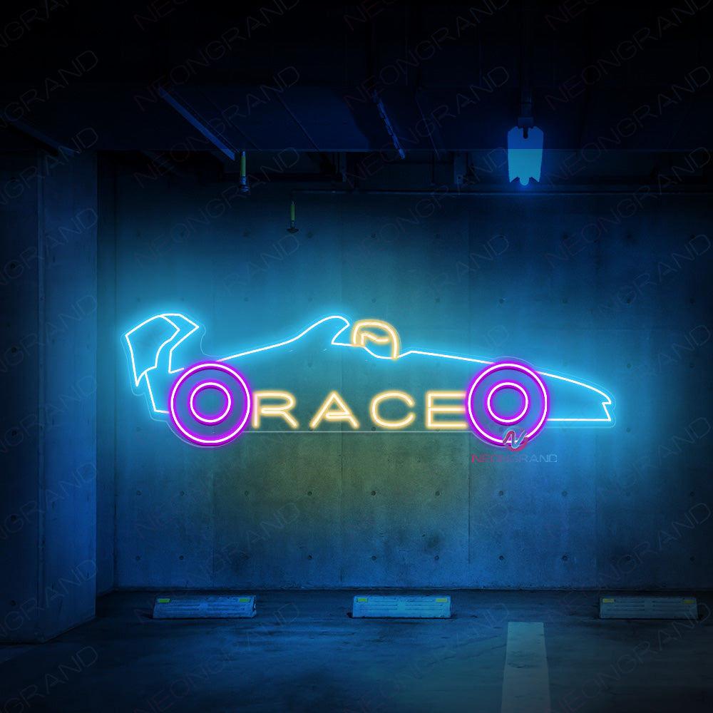 Race Car Neon Sign Garage Led Light - NeonGrand