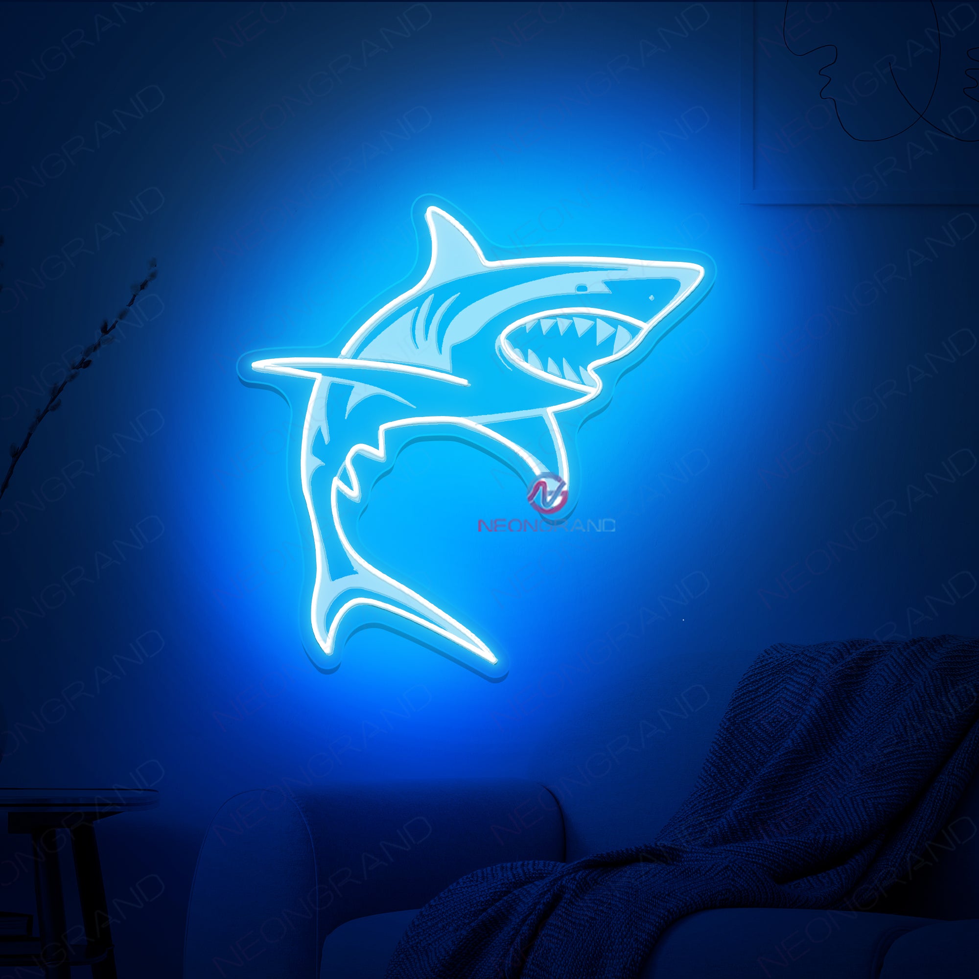 Shark Neon Sign Cool Led Light - NeonGrand