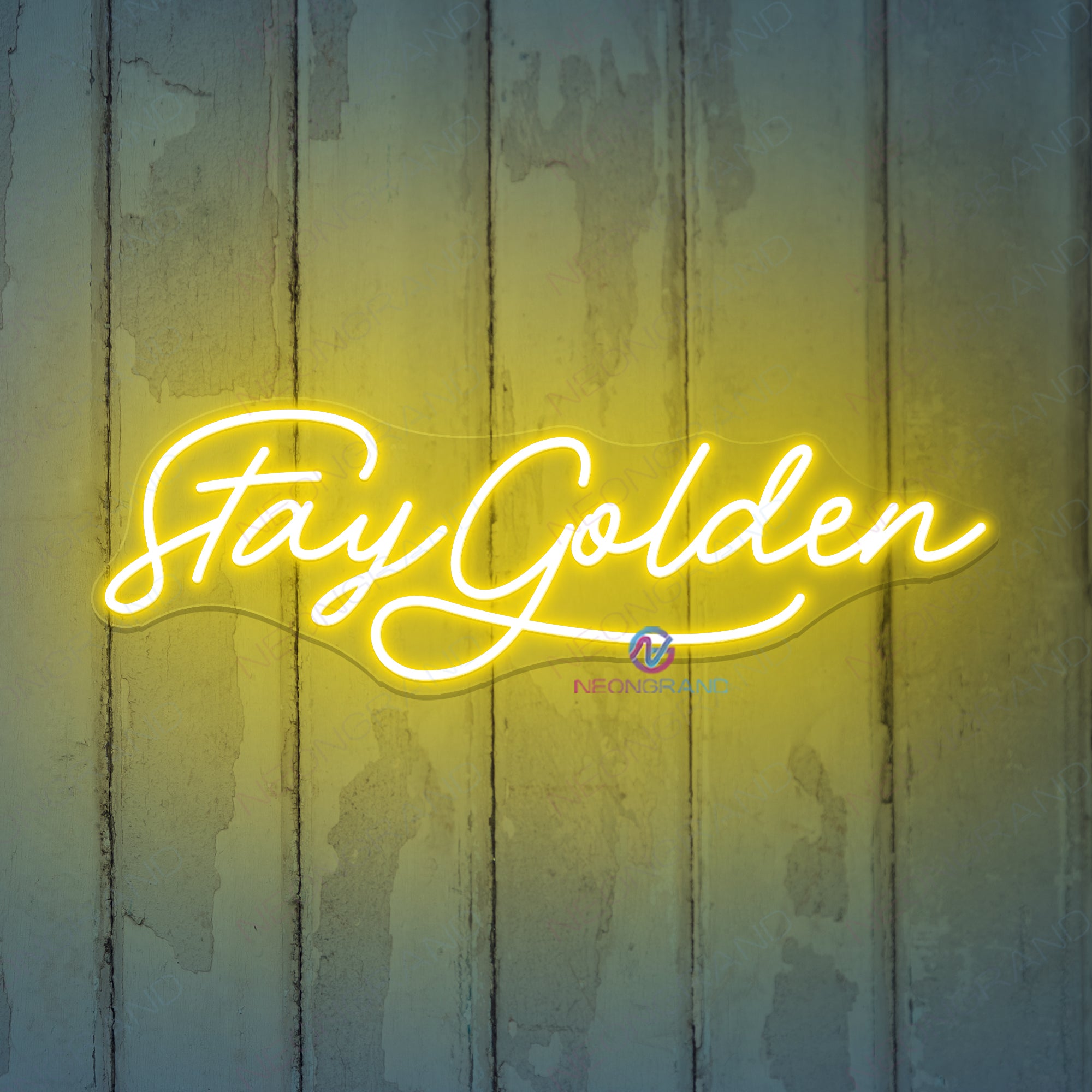 Stay Golden Neon Sign Led Word Lights - NeonGrand