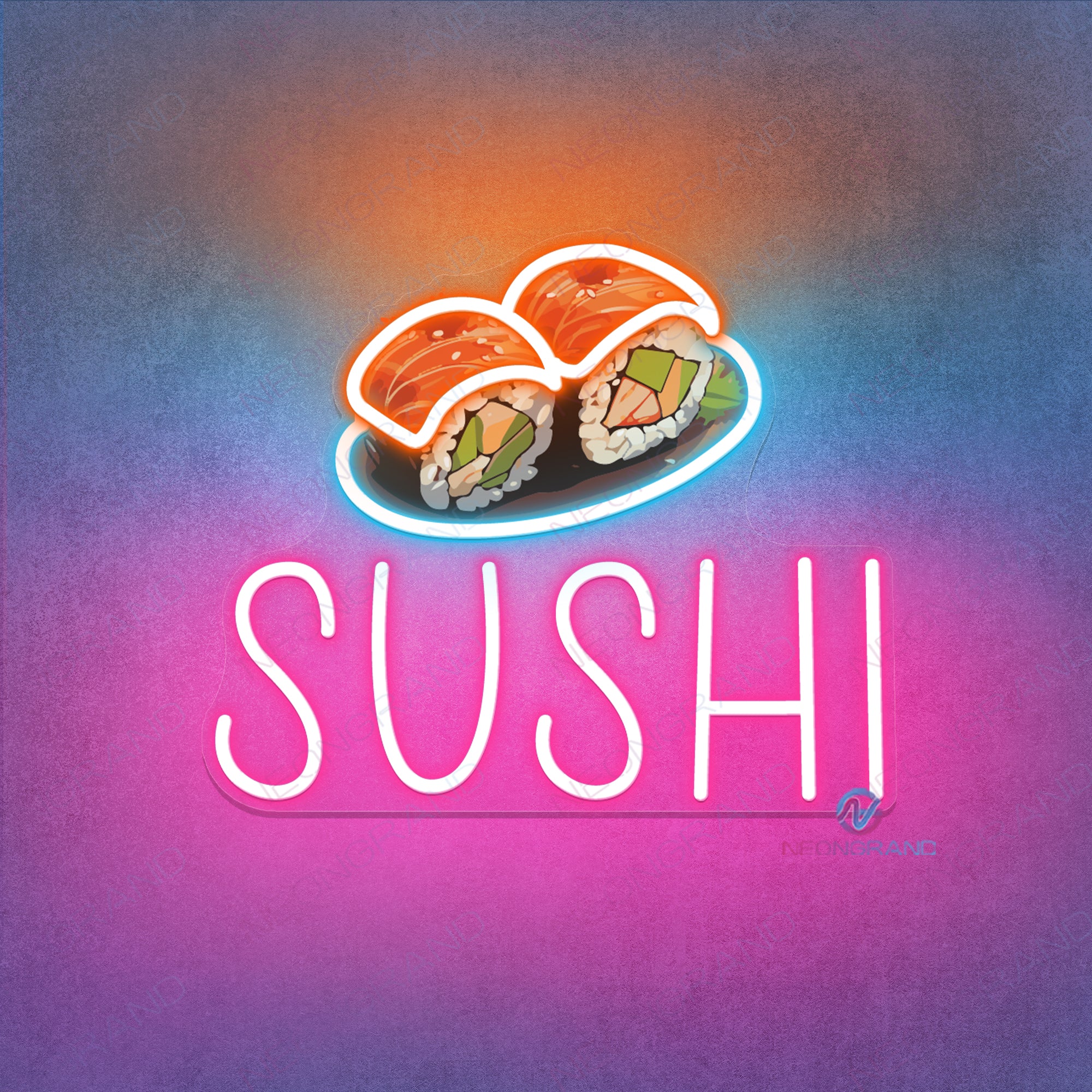 Sushi Neon Sign Japanese Food Led Light - NeonGrand