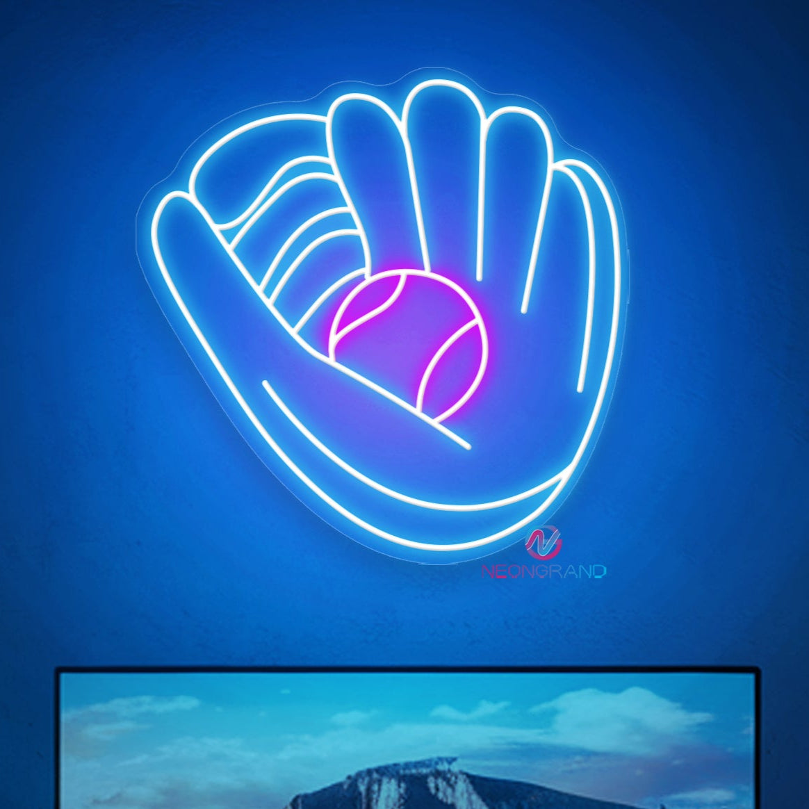 Baseball Neon Sign Gamer Room LED Light - NeoGrand – NeonGrand