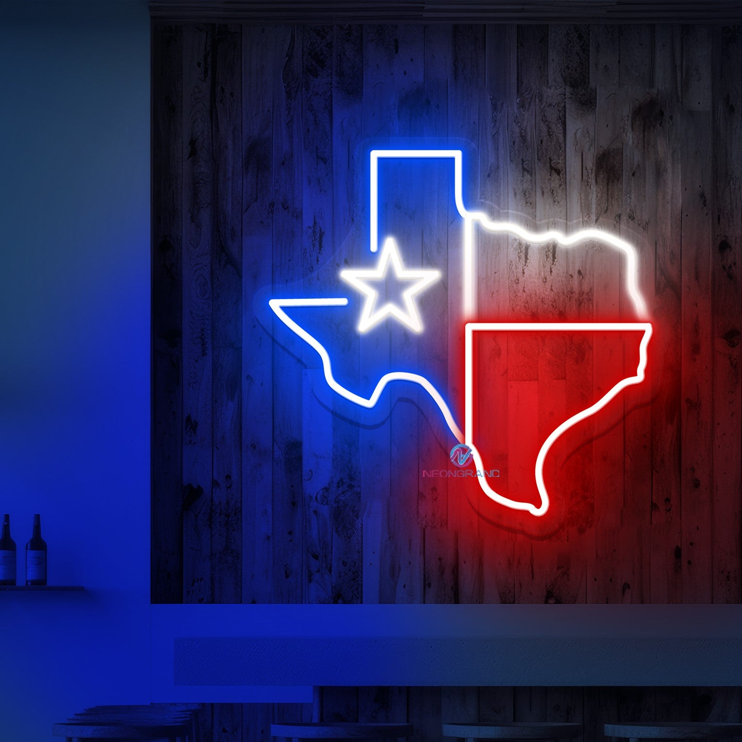 Texas Neon Sign Man Cave Led Light For Bar - NeonGrand