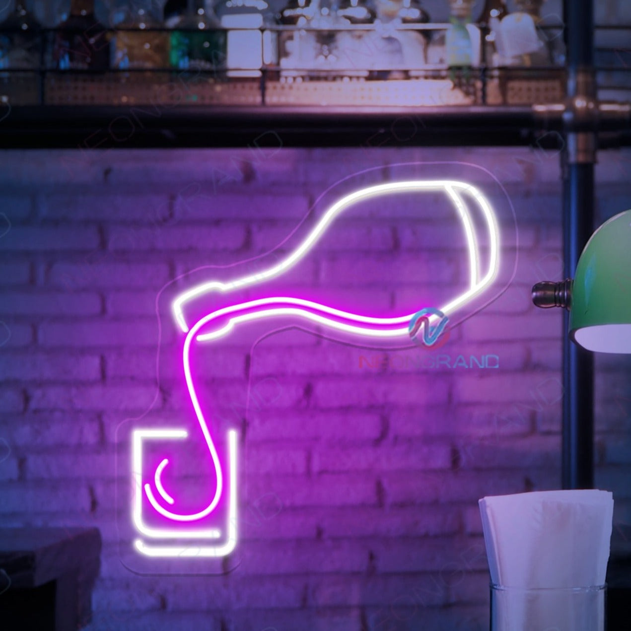 Wine Neon Sign Pub Led Light For Bar - NeonGrand