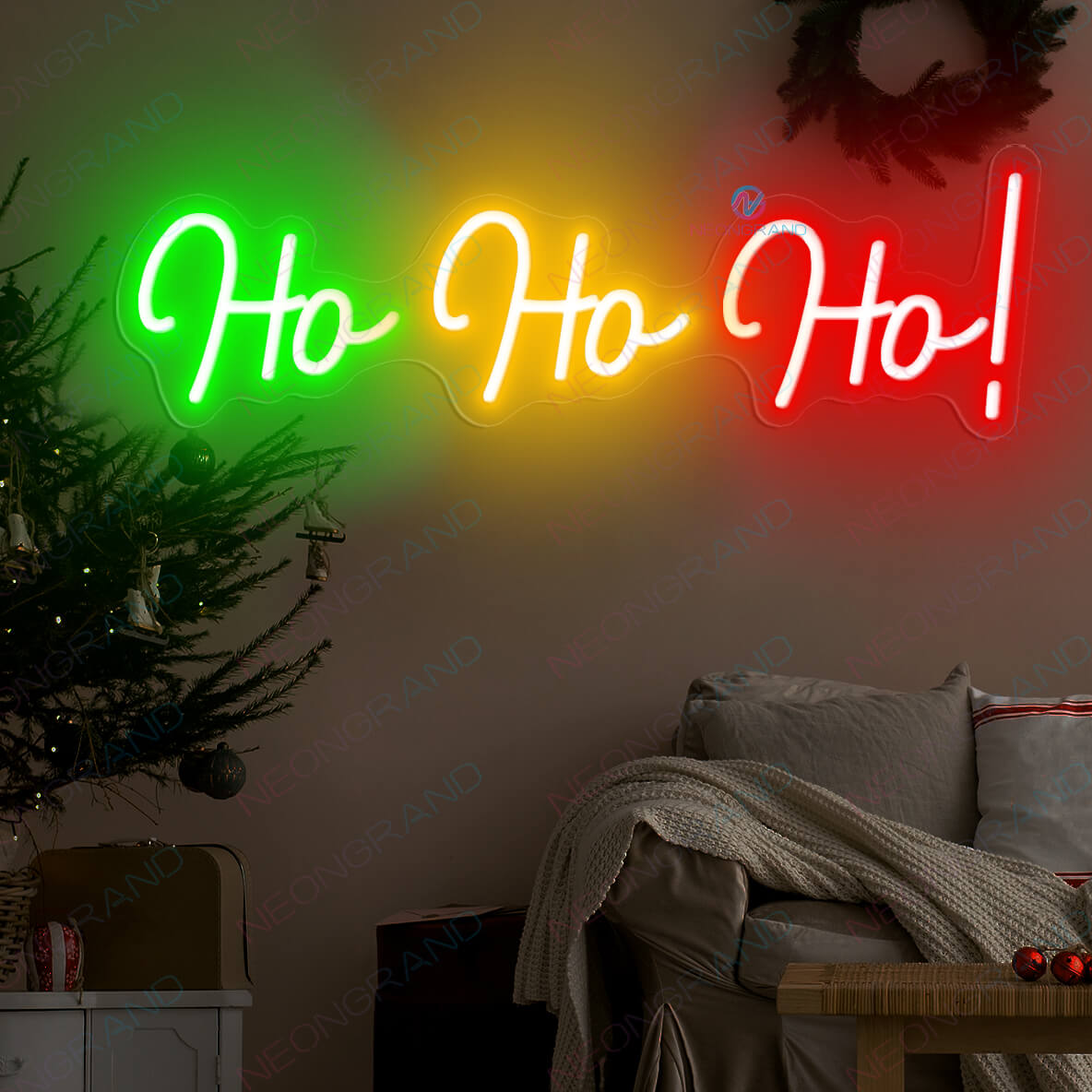 Christmas Neon Sign Ho Ho Ho Led Light - NeonGrand