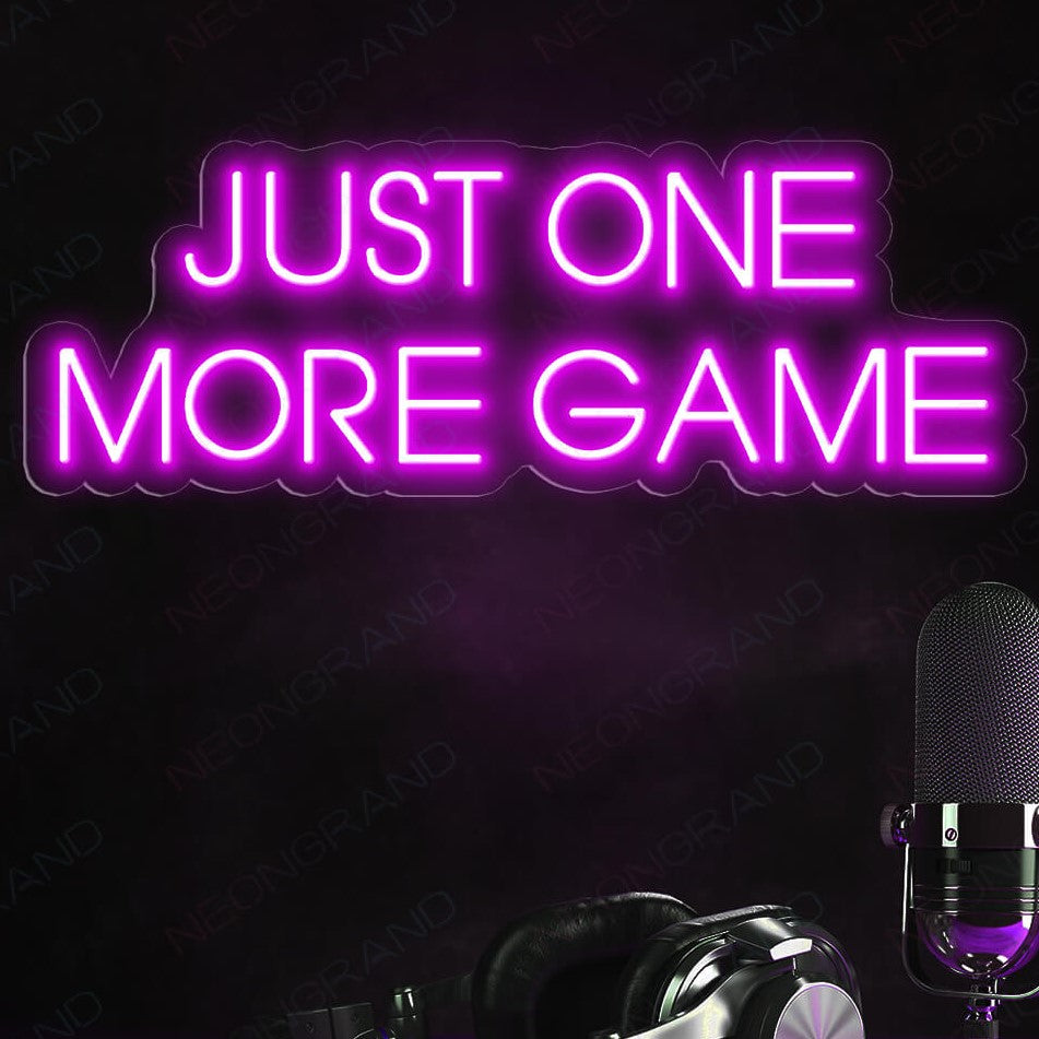 Just One More Game Neon Sign Gamer Room Led Light - NeonGrand